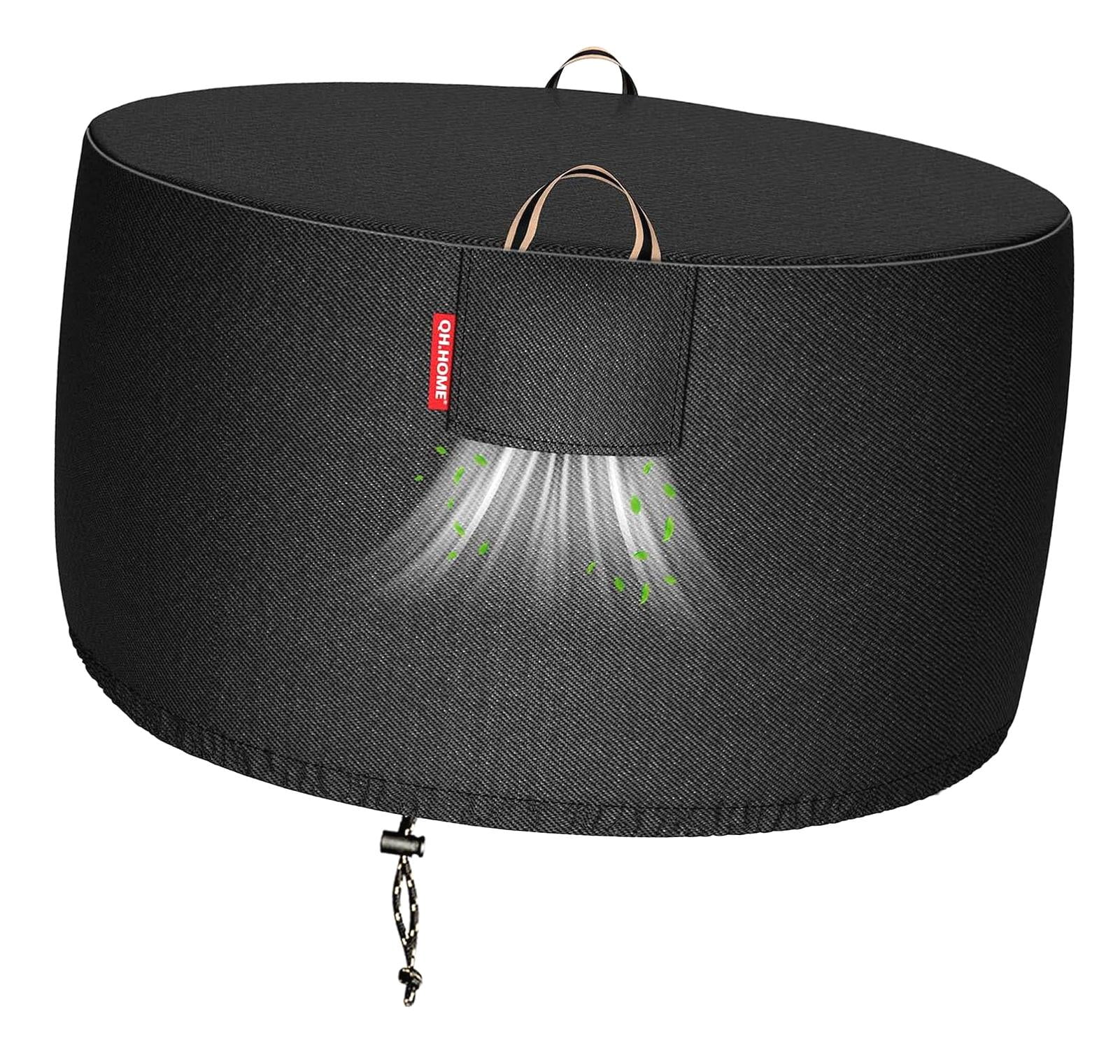 ANYWAY.GO [2025 Enhanced 900D Material] Circular Fire Pit Protector for ...