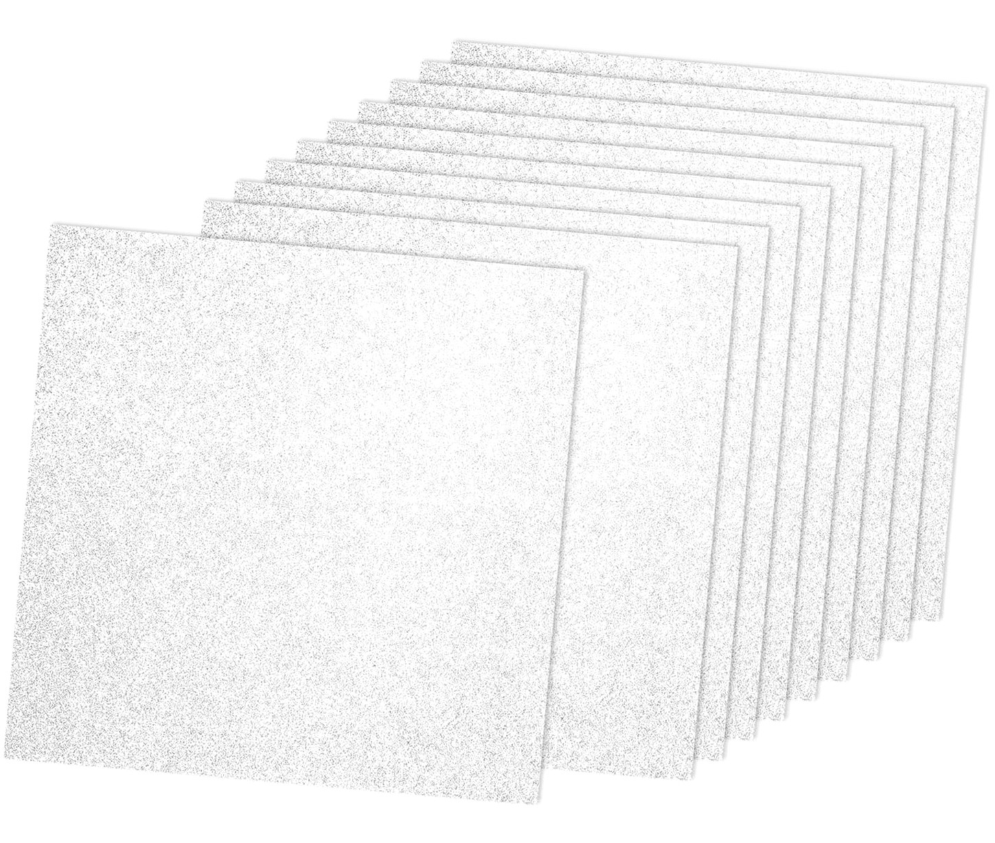 ANYWAY.GO 20Sheets Silver Glitter Cardstock, 12x12In Glitter Paper Card ...