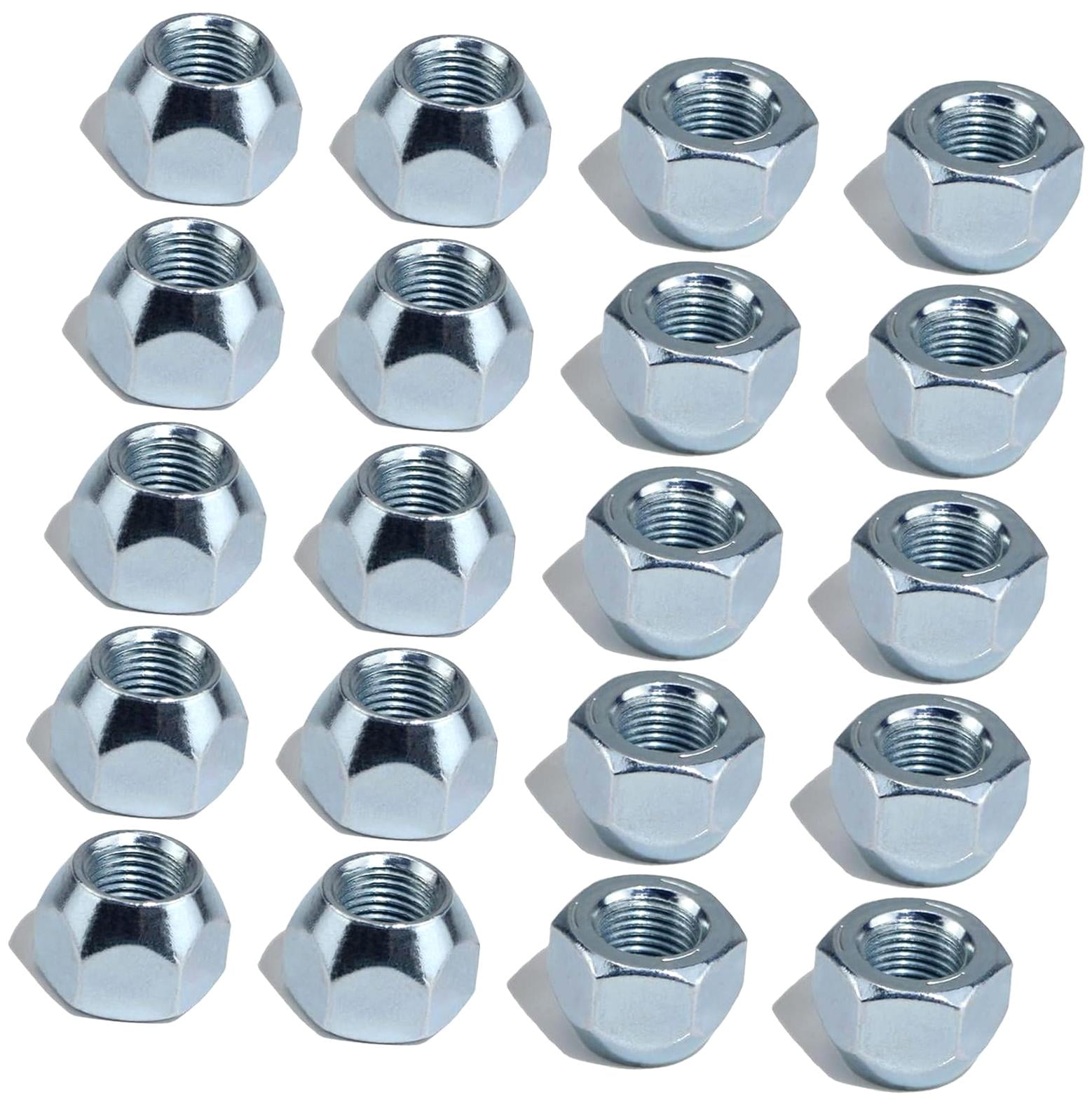 ANYWAY.GO 20pcs 1/2''-20 Trailer Lug Nuts, Trailer Wheel 509 Lug Nut Axle Hub Tire Lugs Nuts ...
