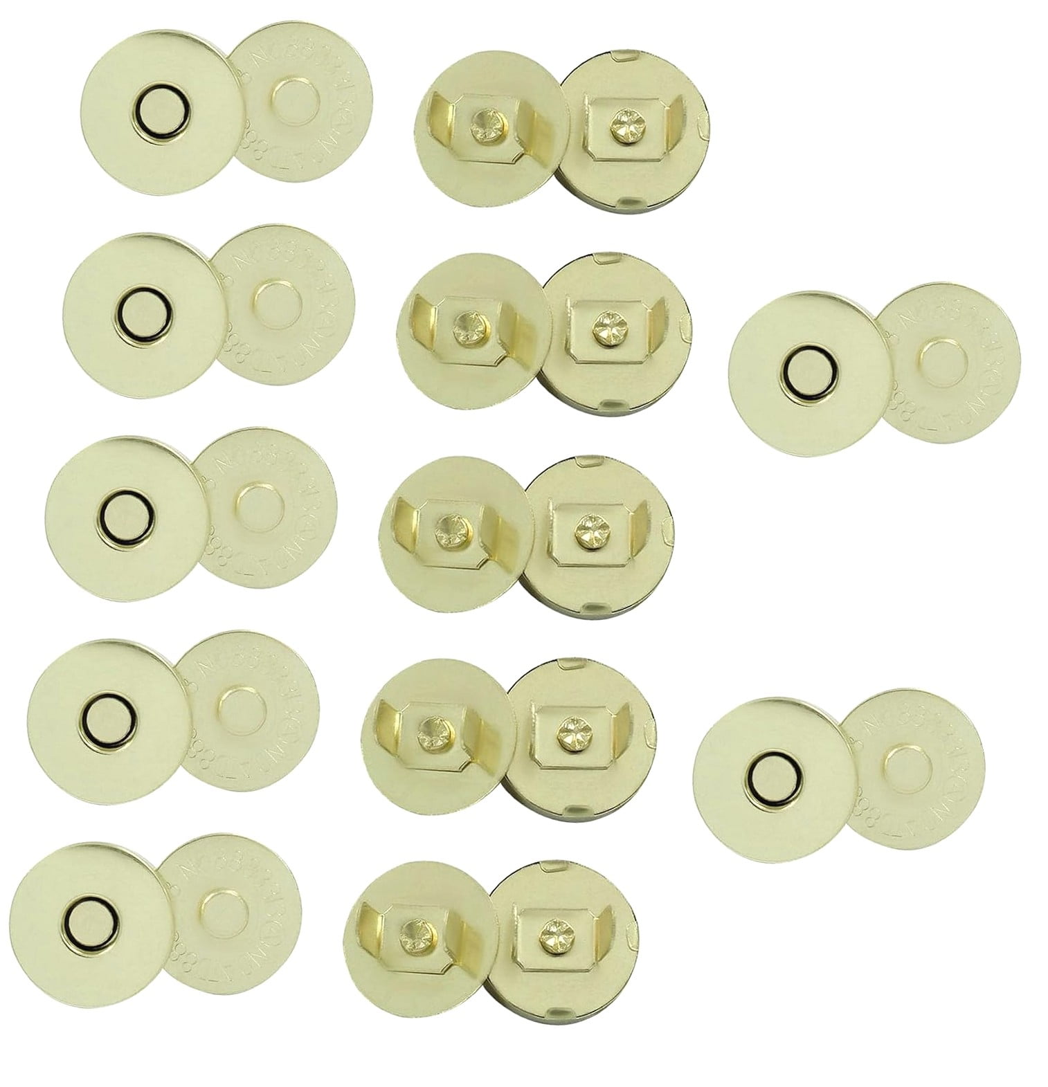 ANYWAY.GO 24 Sets Snaps for Purse Closure, 18mm Fastener Kit Snaps for ...