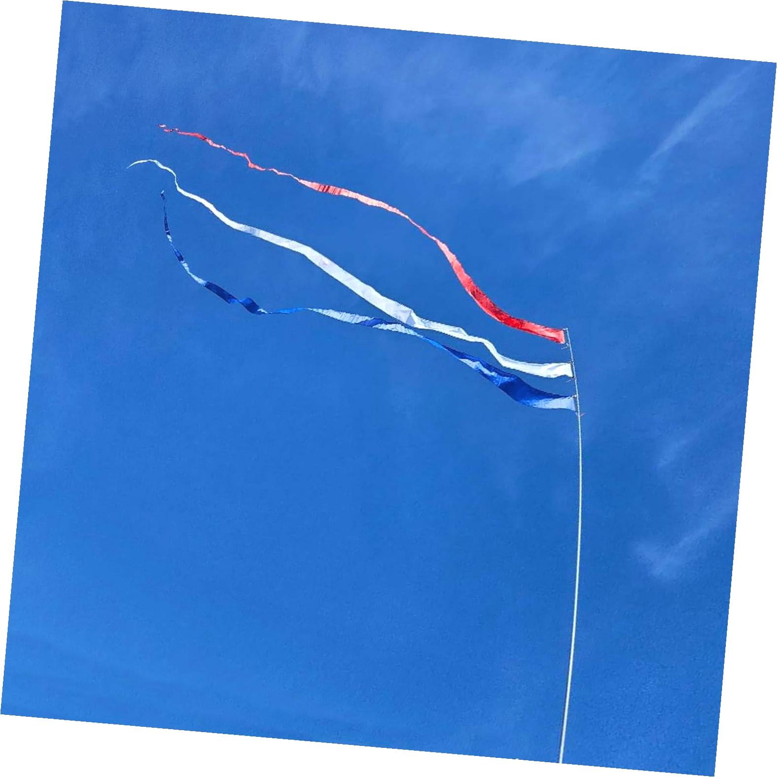 ANYWAY.GO 25' Tri-Color (Red White Blue) Streamer, Perfect for RV ...