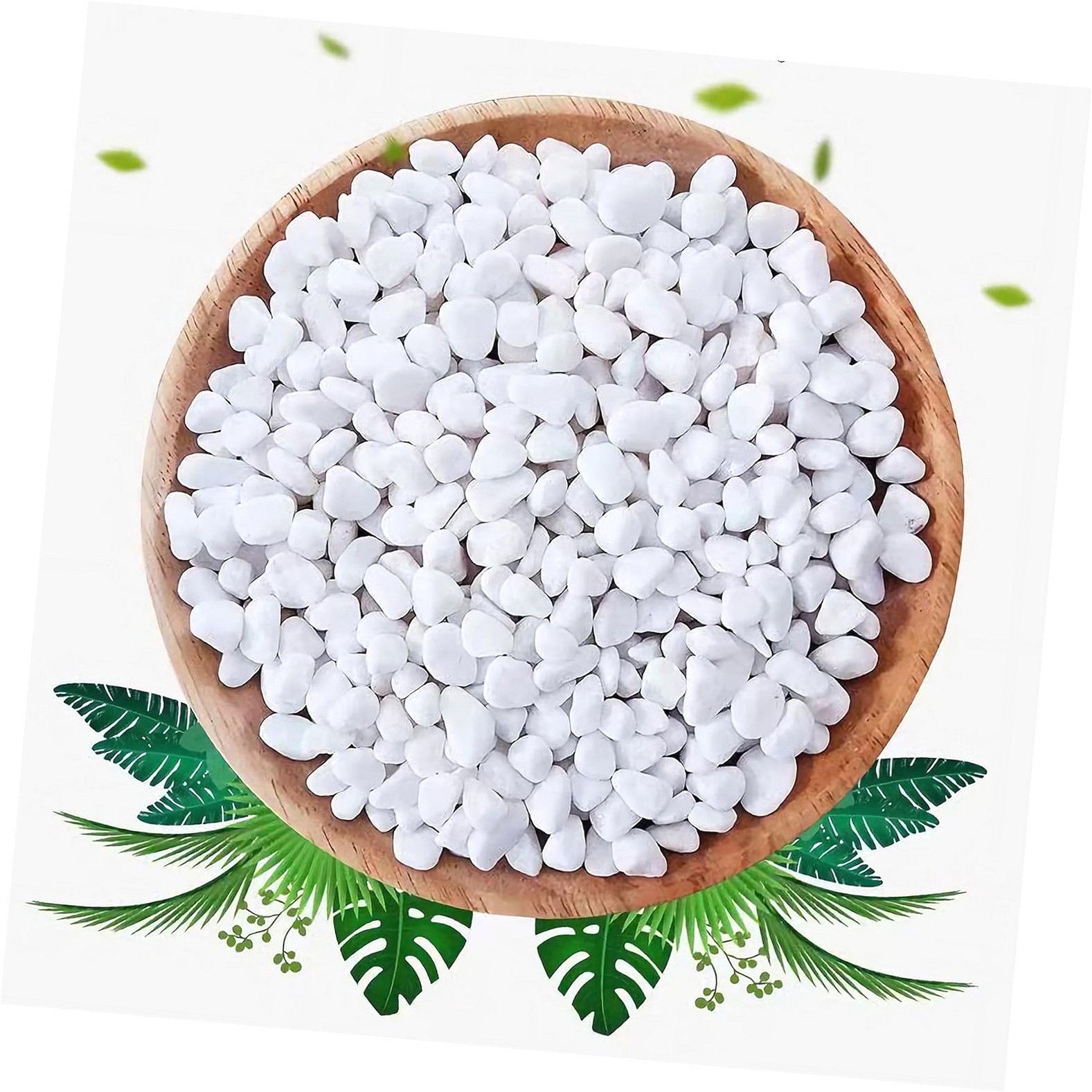 ANYWAY.GO 2LB White and Cactus Gravel Pebbles 1/5 Inch Stones for ...