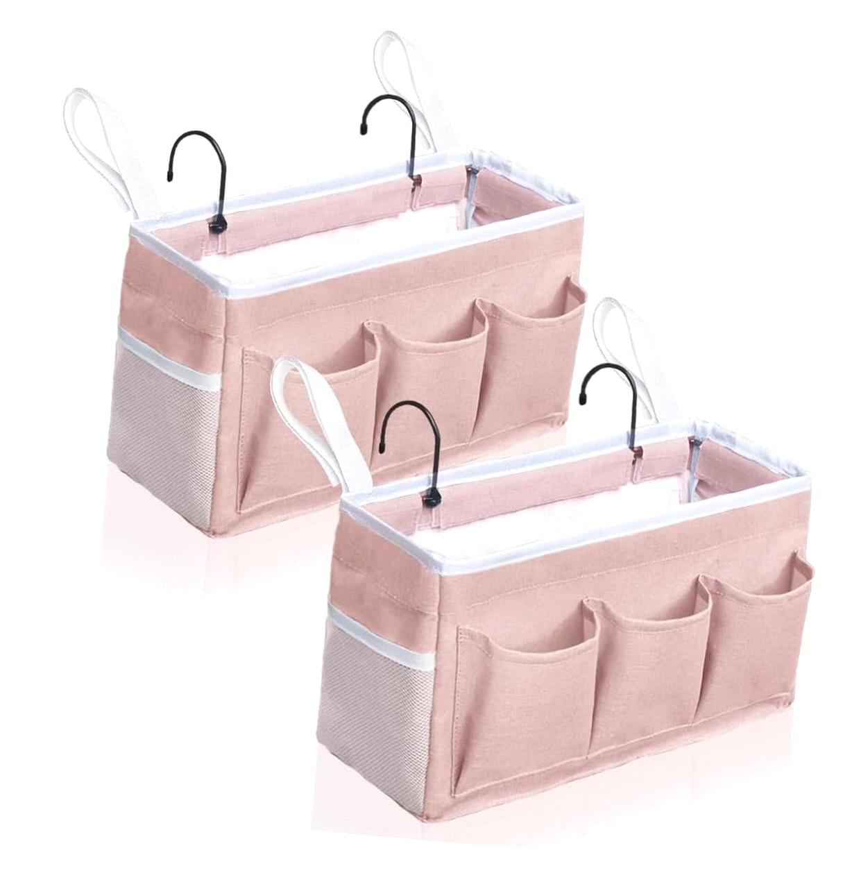 ANYWAY.GO 2Pcs Beside Caddy Storage Organizer, Hanging Bag Holder with ...