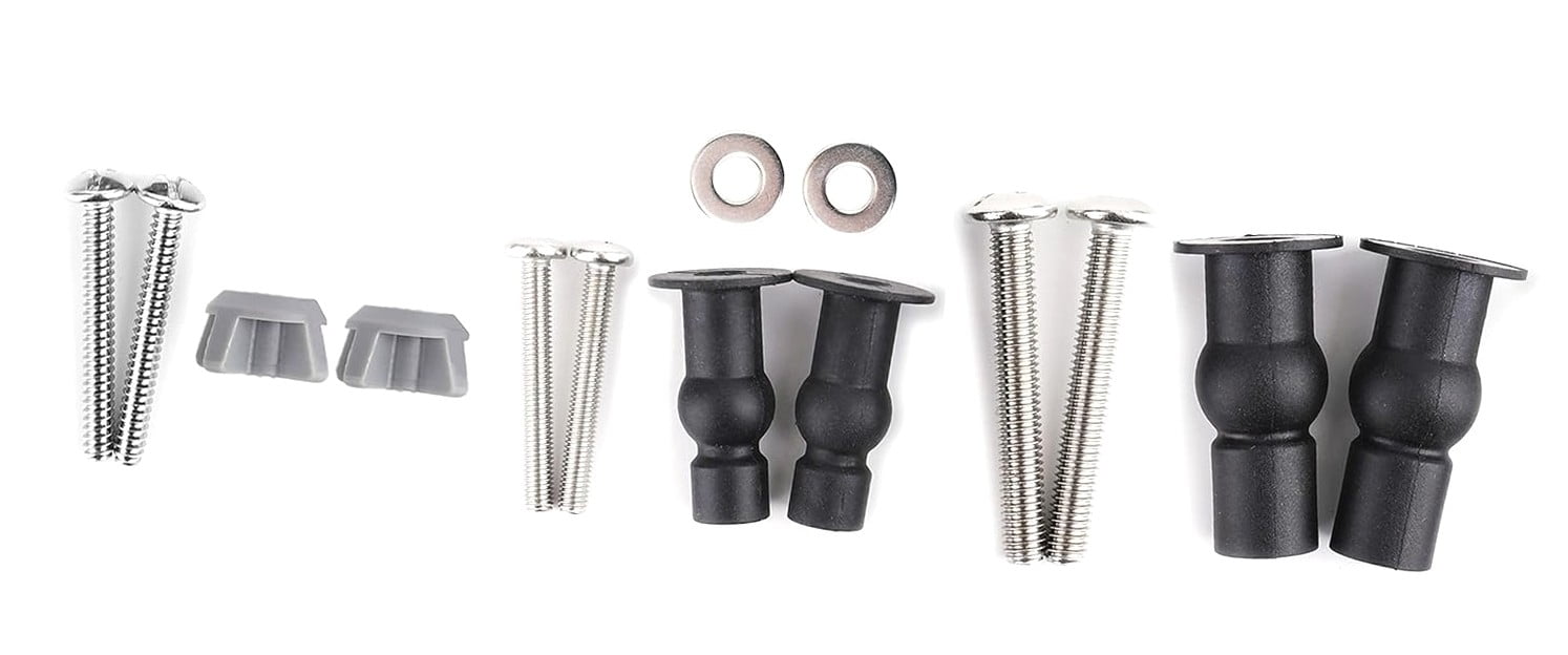 ANYWAY.GO 3 Pairs Toilet Screw, Bolts, Top Fix Nuts Screws Bottom Mount ...