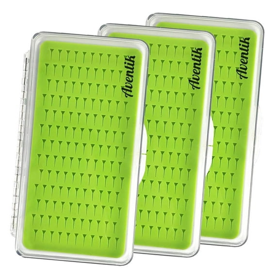 ANYWAY.GO 3 Piece Fly Box Slim Fly Tackle Tray Case Pocket Storage 7.36 ...