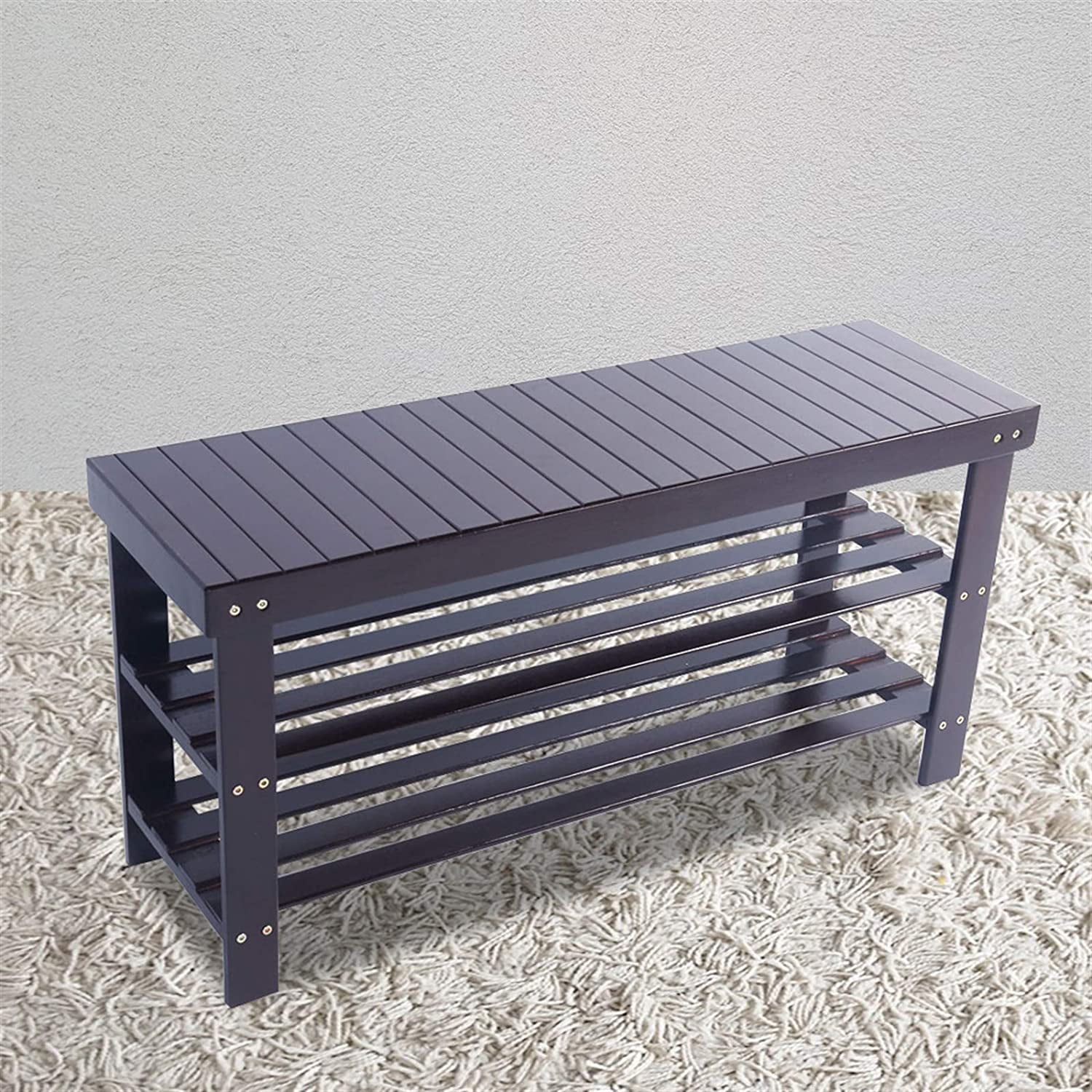 ANYWAY.GO 3 Tier Shoe Racks, Narrow Vertical Shoes Rack, Freestanding ...