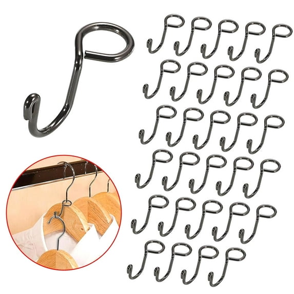 ANYWAY.GO 30 Pcs Gold Metal Connector Hooks for Clothes Hangers - Mini ...
