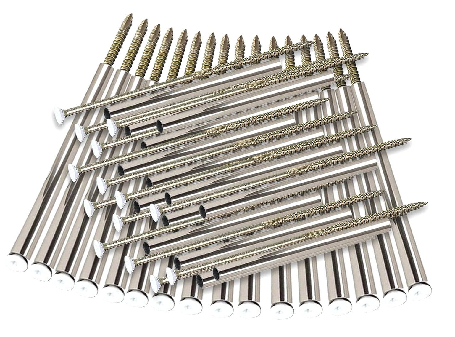 ANYWAY.GO 30 Sets Gutter Screws White 3304719PK 7-Inch with Steel ...