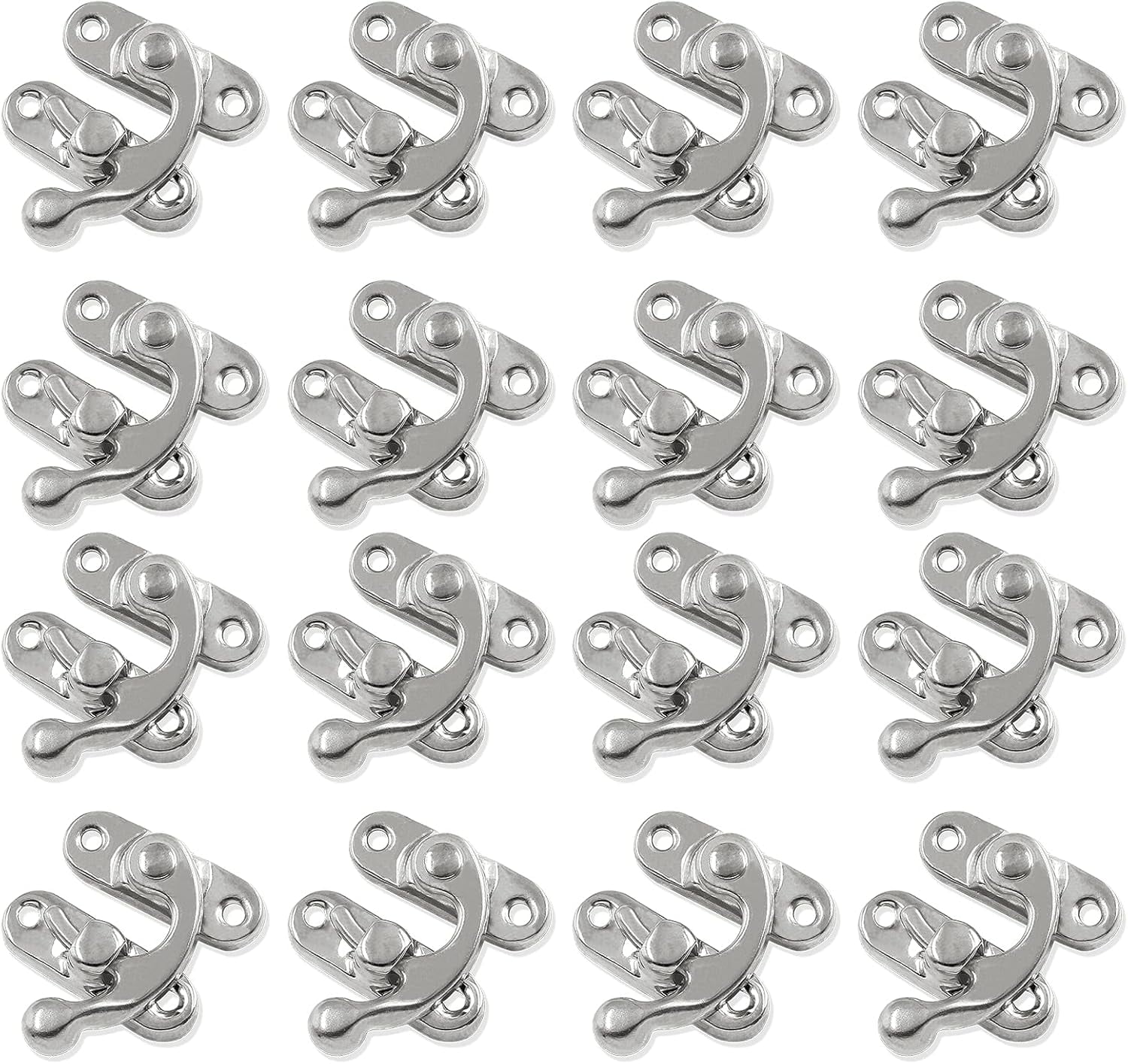 ANYWAY.GO 30Pcs Swing Arm Right Hasp, Wooden Jewelry Box Lock for ...