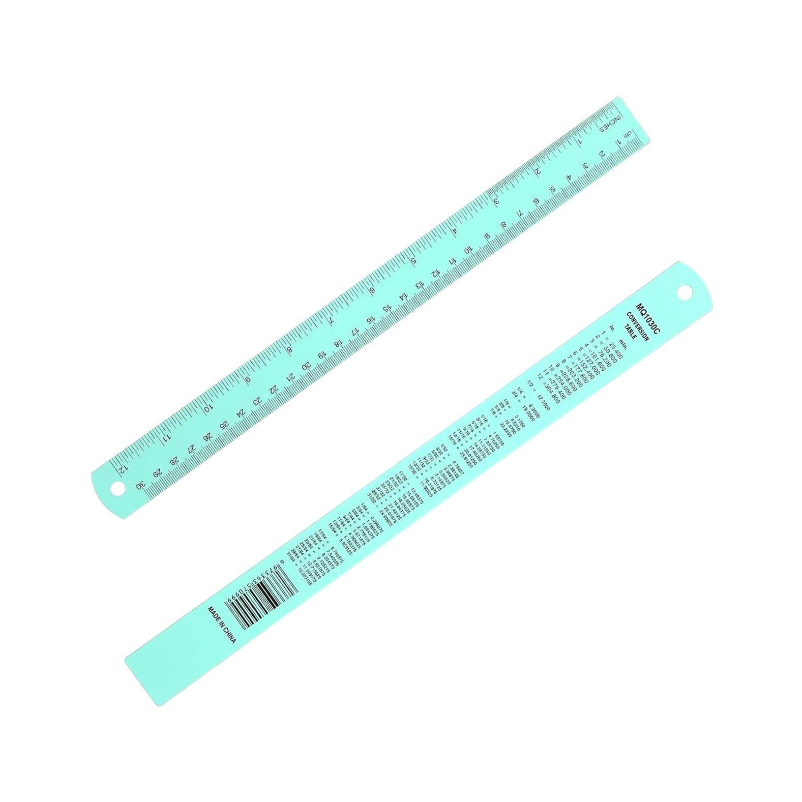 ANYWAY.GO 30cm/12 inch Metal Ruler, Aluminum Alloy Metric Ruler with ...