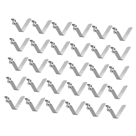 ANYWAY.GO 30pcs Single Button Kayak Paddle Clip 6x8.5x38mm 65Mn Steel -Shaped Hollow Lift ...