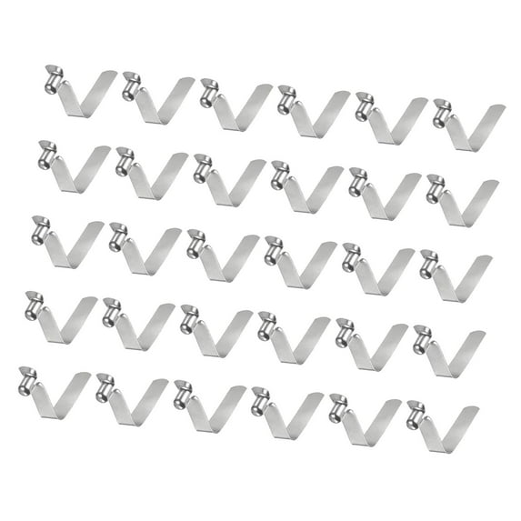 ANYWAY.GO 30pcs Single Button Kayak Paddle Clip 6x8.5x38mm 65Mn Steel -Shaped Hollow Lift ...