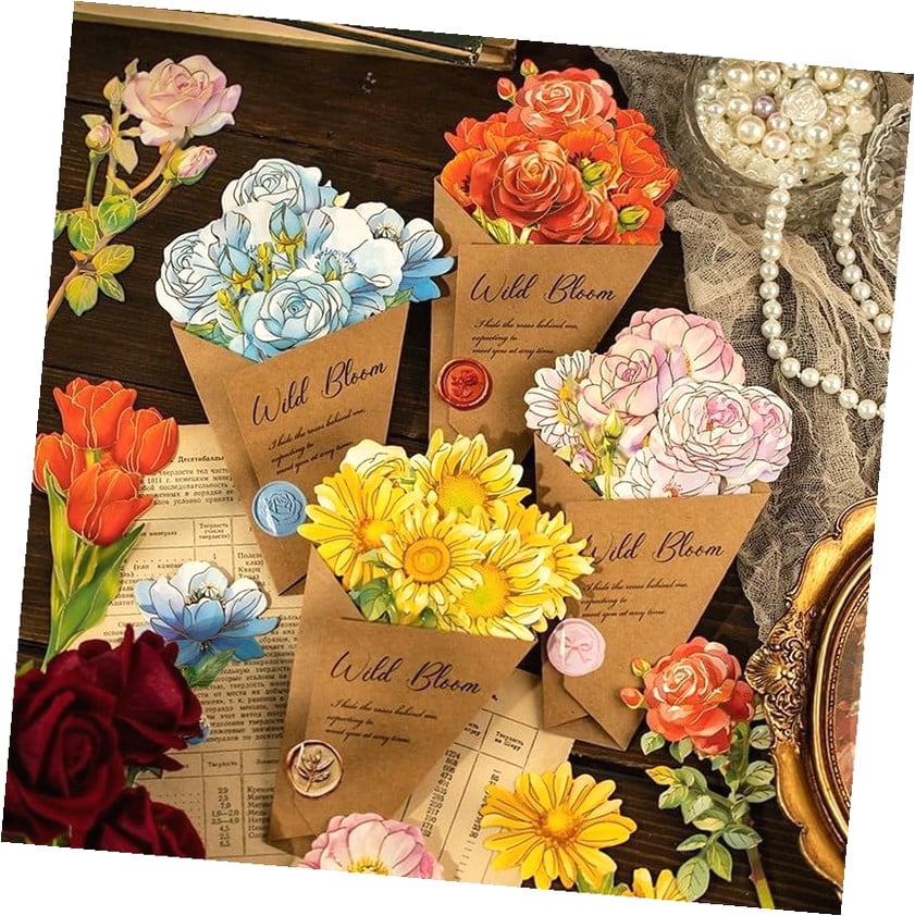 ANYWAY.GO 32Pcs Scrapbook Embellishments Paper Scrapbooking Supplies ...
