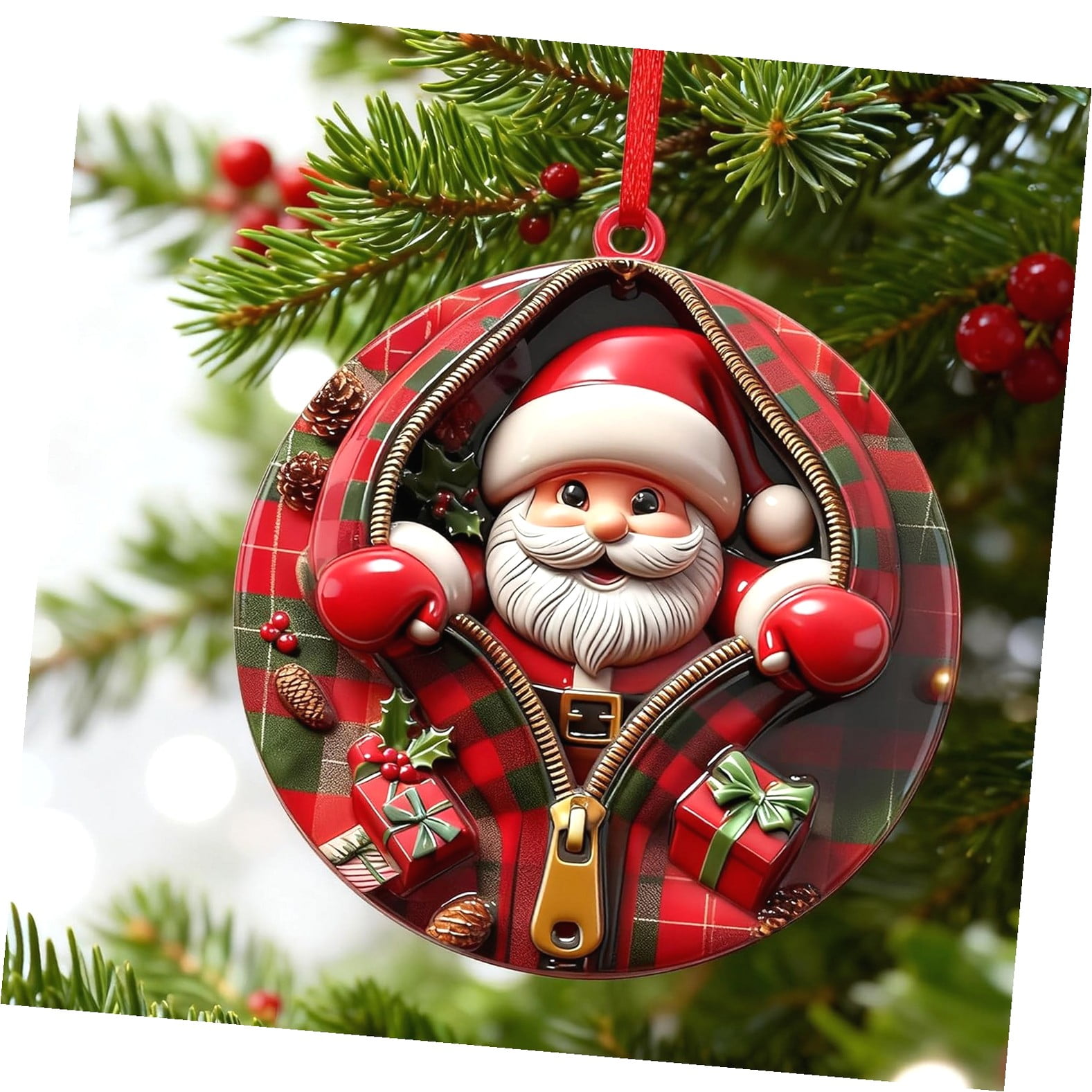 ANYWAY.GO 3D Christmas Tree Decorations 2025, Christmas Ornaments 2025 ...