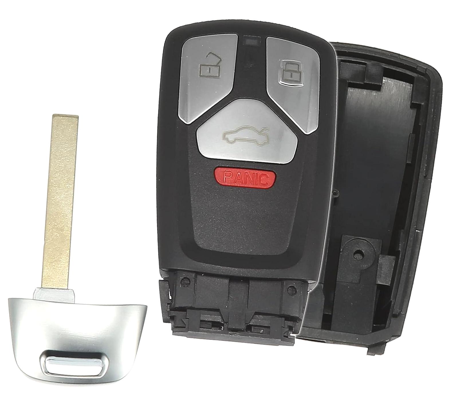 ANYWAY.GO 4 Button Replacement Smart Key Fob Case for Keyless Entry ...