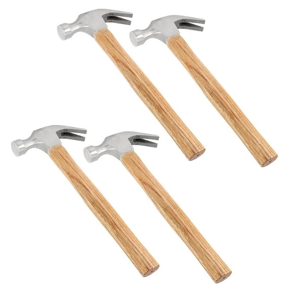 ANYWAY.GO 4 PCS 16 OZ Rip Claw , 12 Inches Long Wood Handle Claw , Steel and Shock Reduction ...