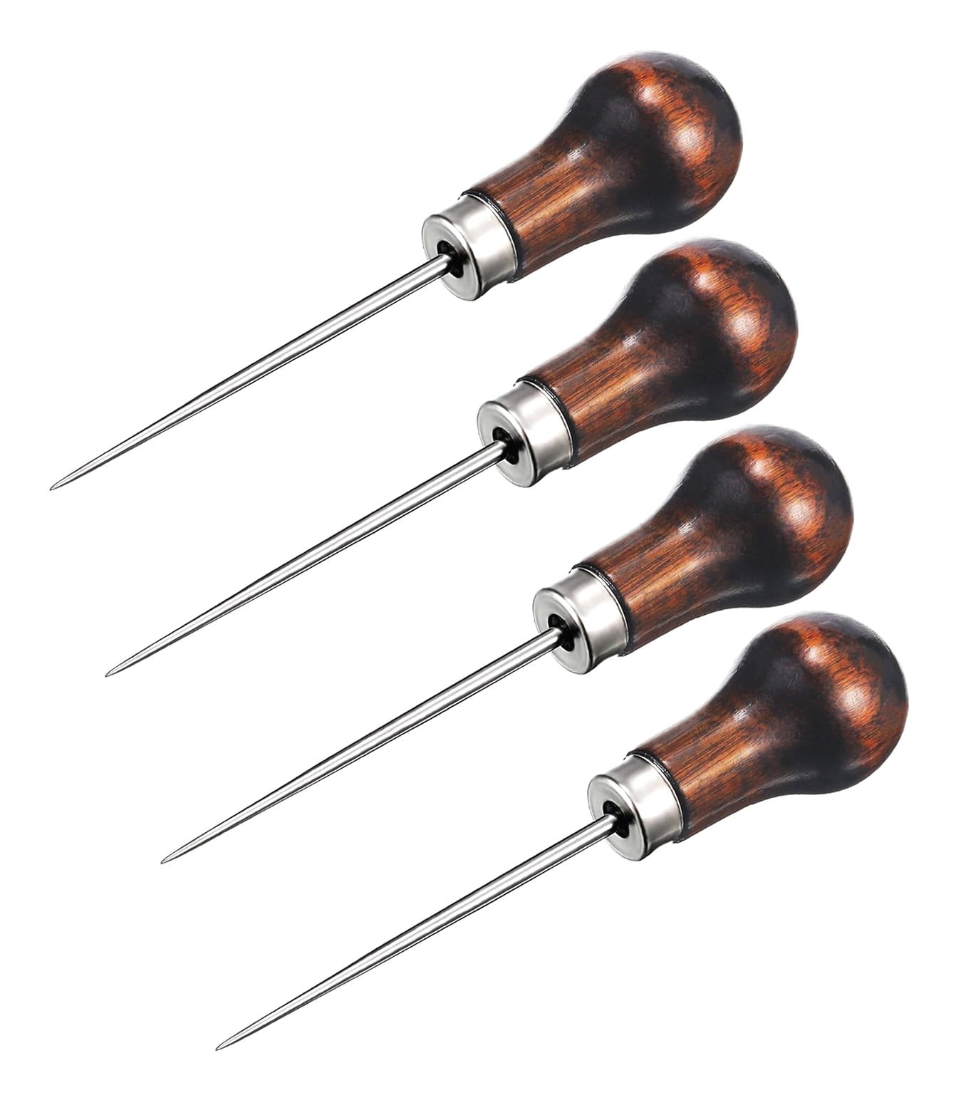 ANYWAY.GO 4 Pack Awl Gourd Shape Wooden Handle Scratch Awl Pin for ...