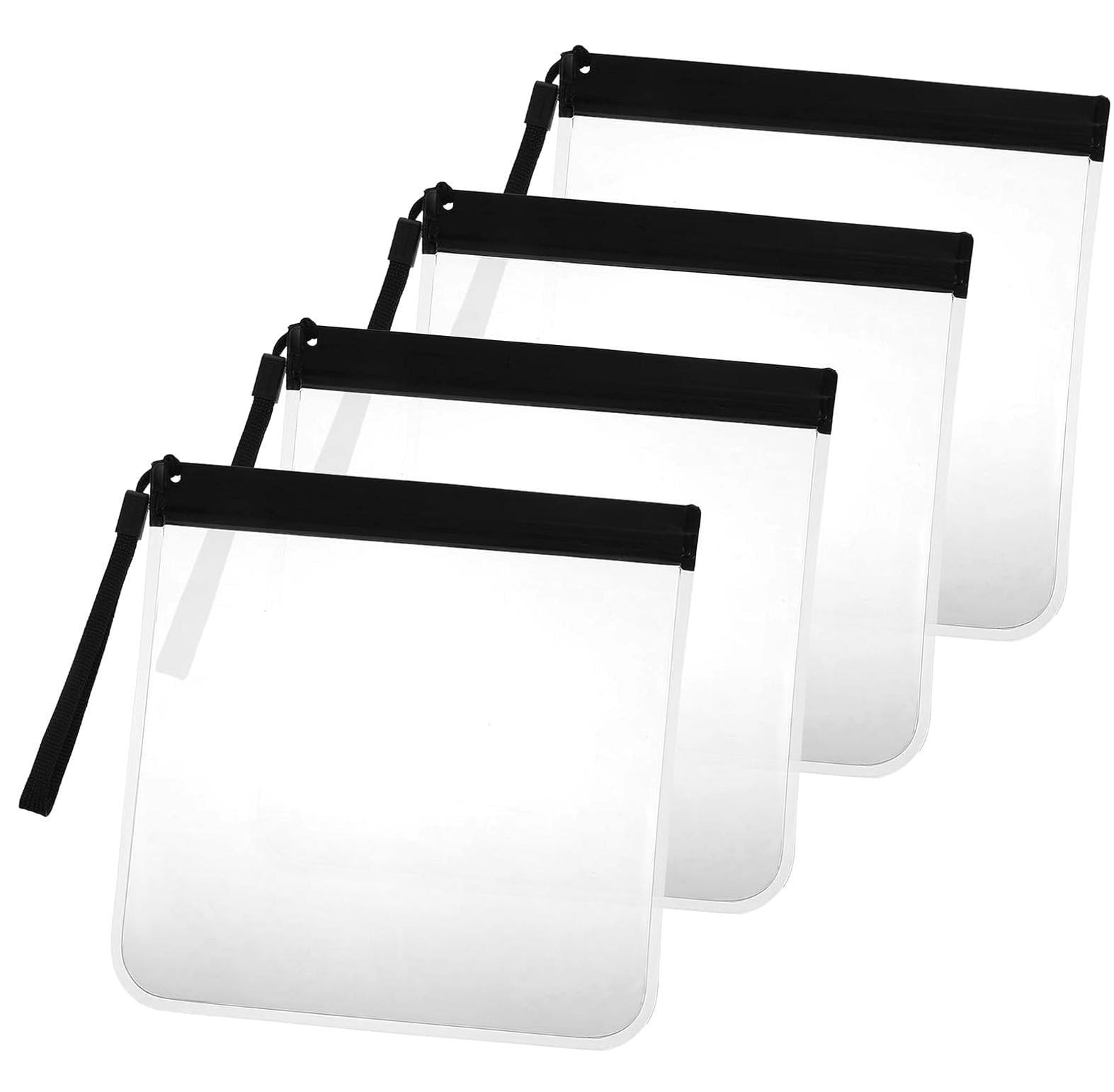 ANYWAY.GO 4 Pcs Clear Toiletry Bag Set Leakproof Travel Bags with ...