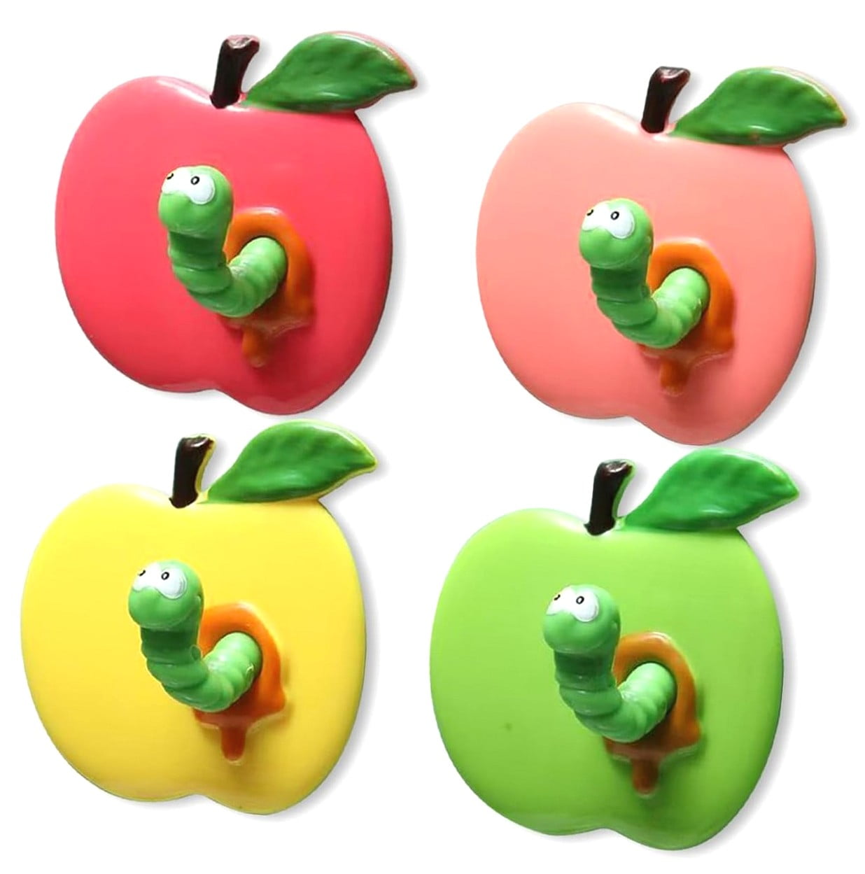 ANYWAY.GO 4 Pcs Wall , Plastic Adhesive for Hanging Items, , Key, Hat ...