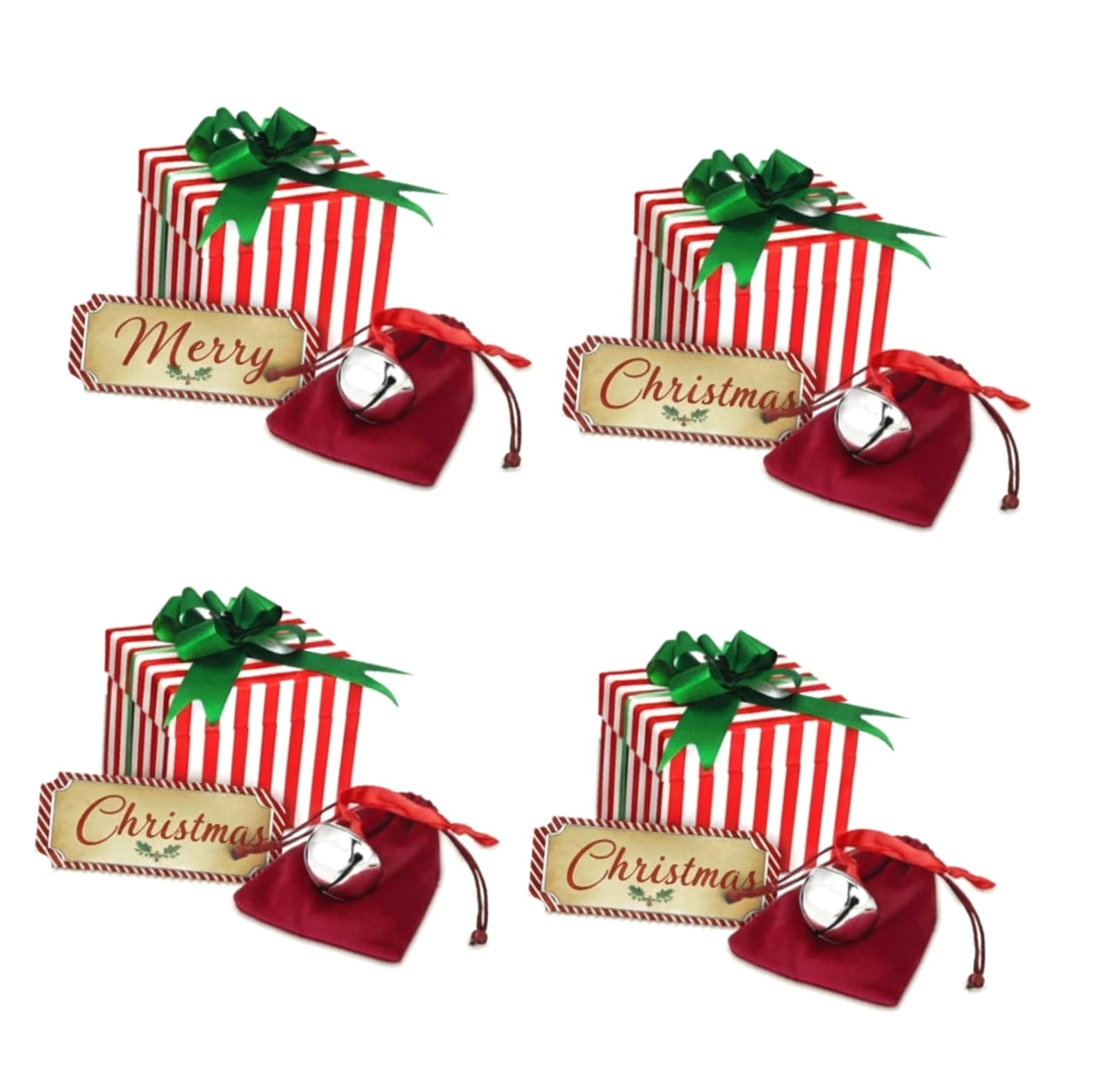ANYWAY.GO 4-Piece Christmas Sleigh Set Includes Believe Sign, Christmas ...