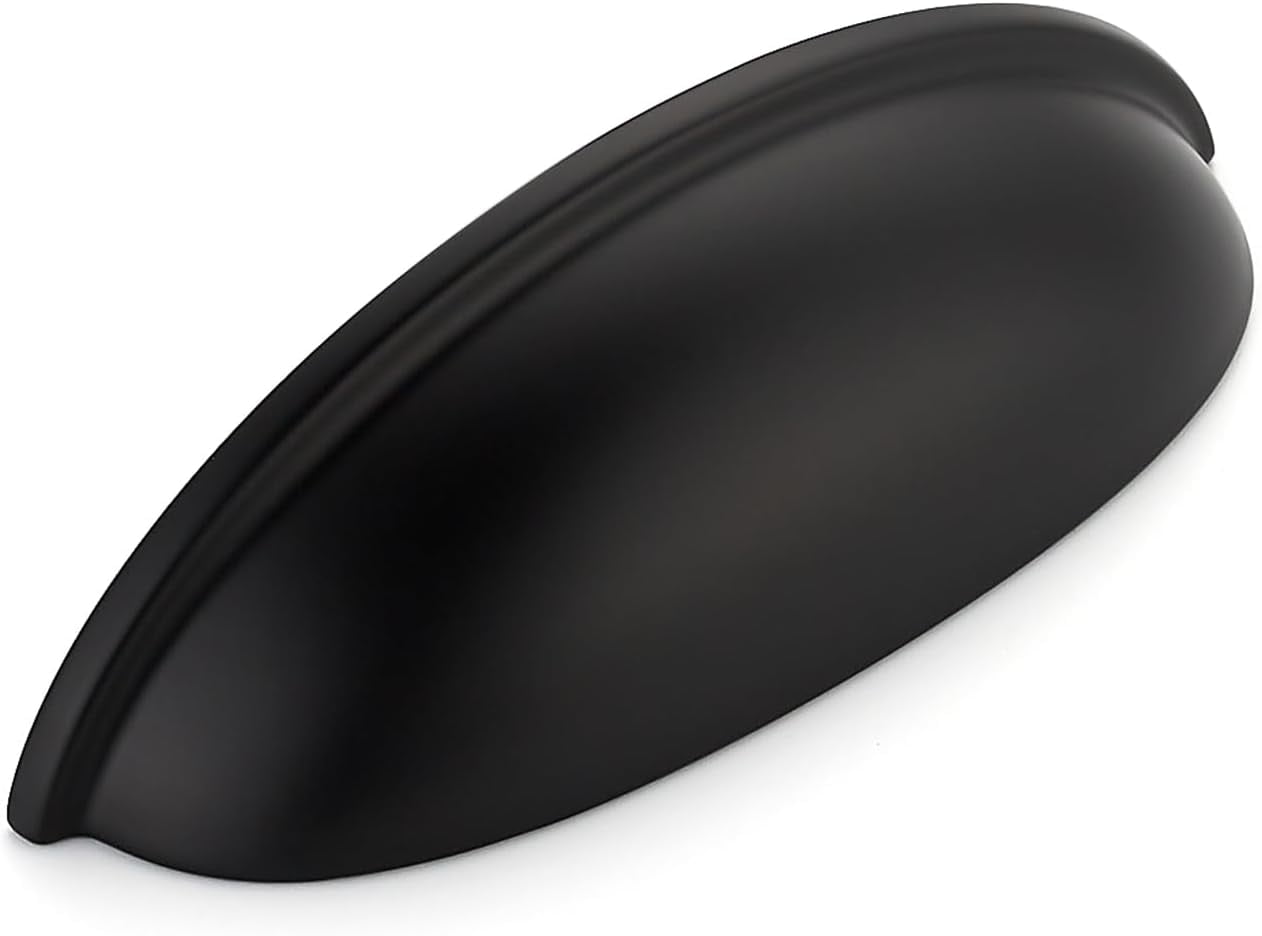 ANYWAY.GO 4-Piece Set 3-3/4" Matte Cup Drawer Pulls, Kitchen Cabinet ...