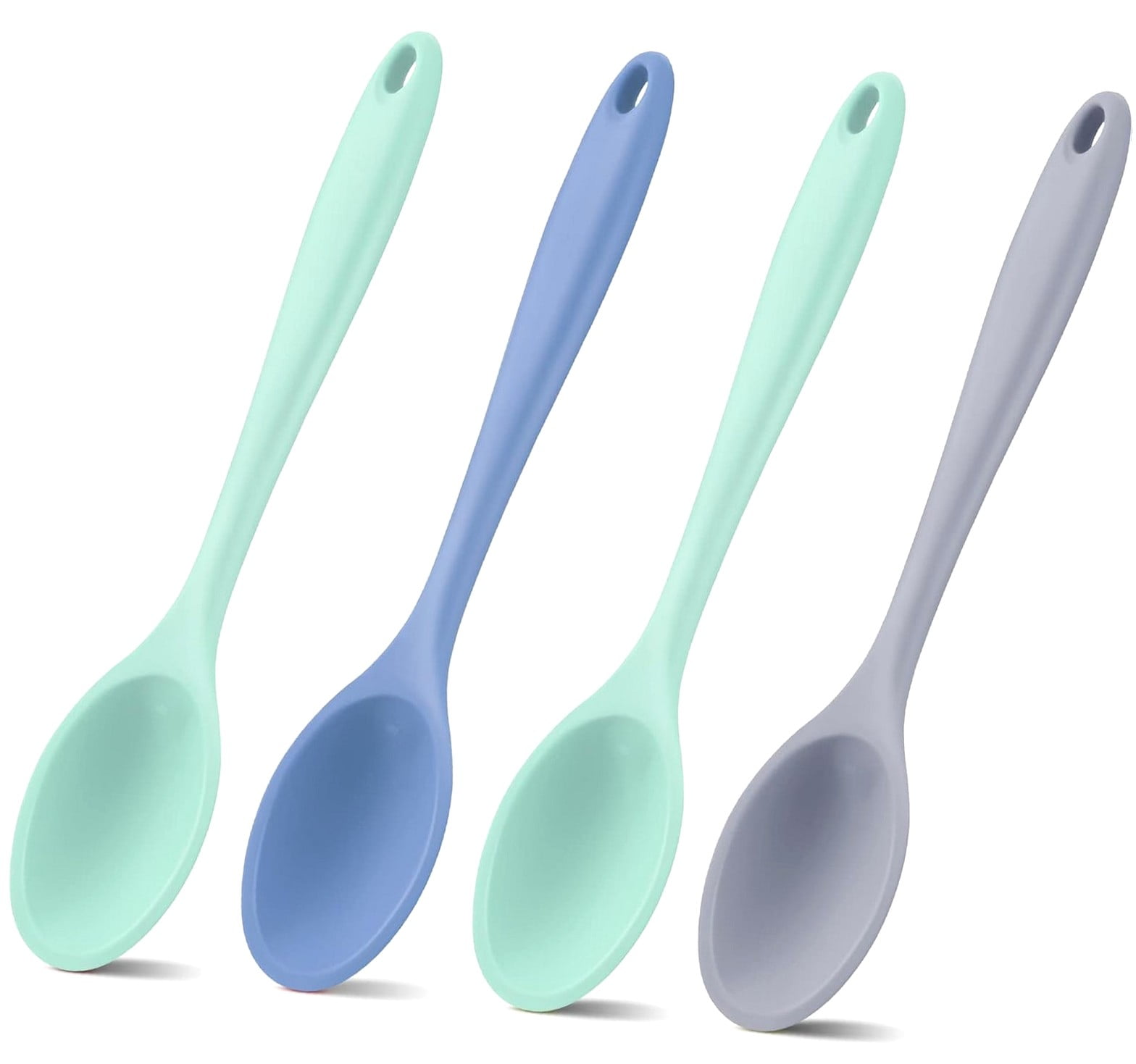 ANYWAY.GO 4 Pieces Mixing Spoon Scrapers for Cooking, 10.6 Inch Large ...