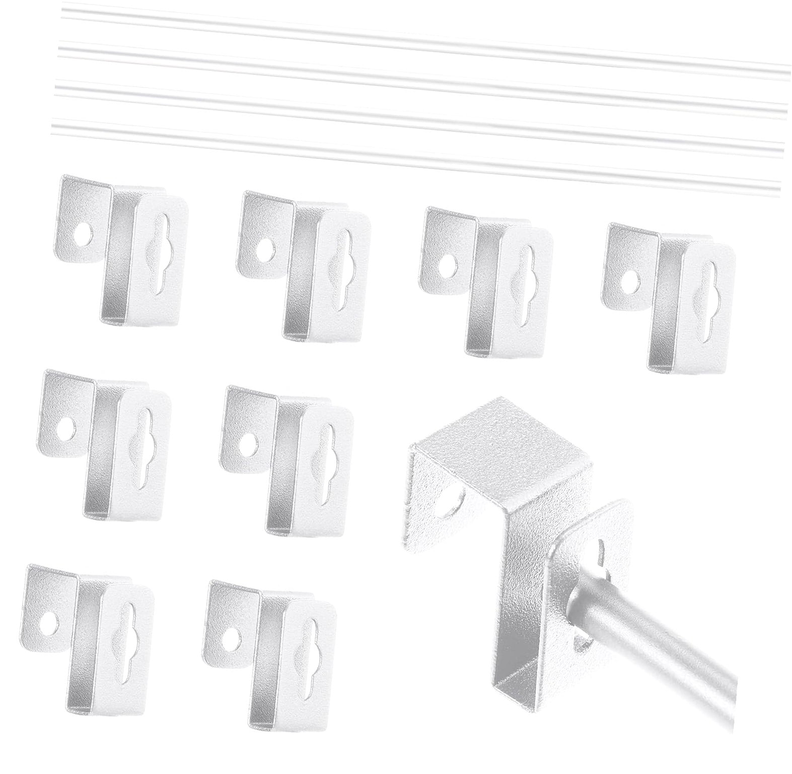 ANYWAY.GO 4 Set 12 Pcs Metal Hanging File Clips 8 Hanging Rail Clip 4 ...