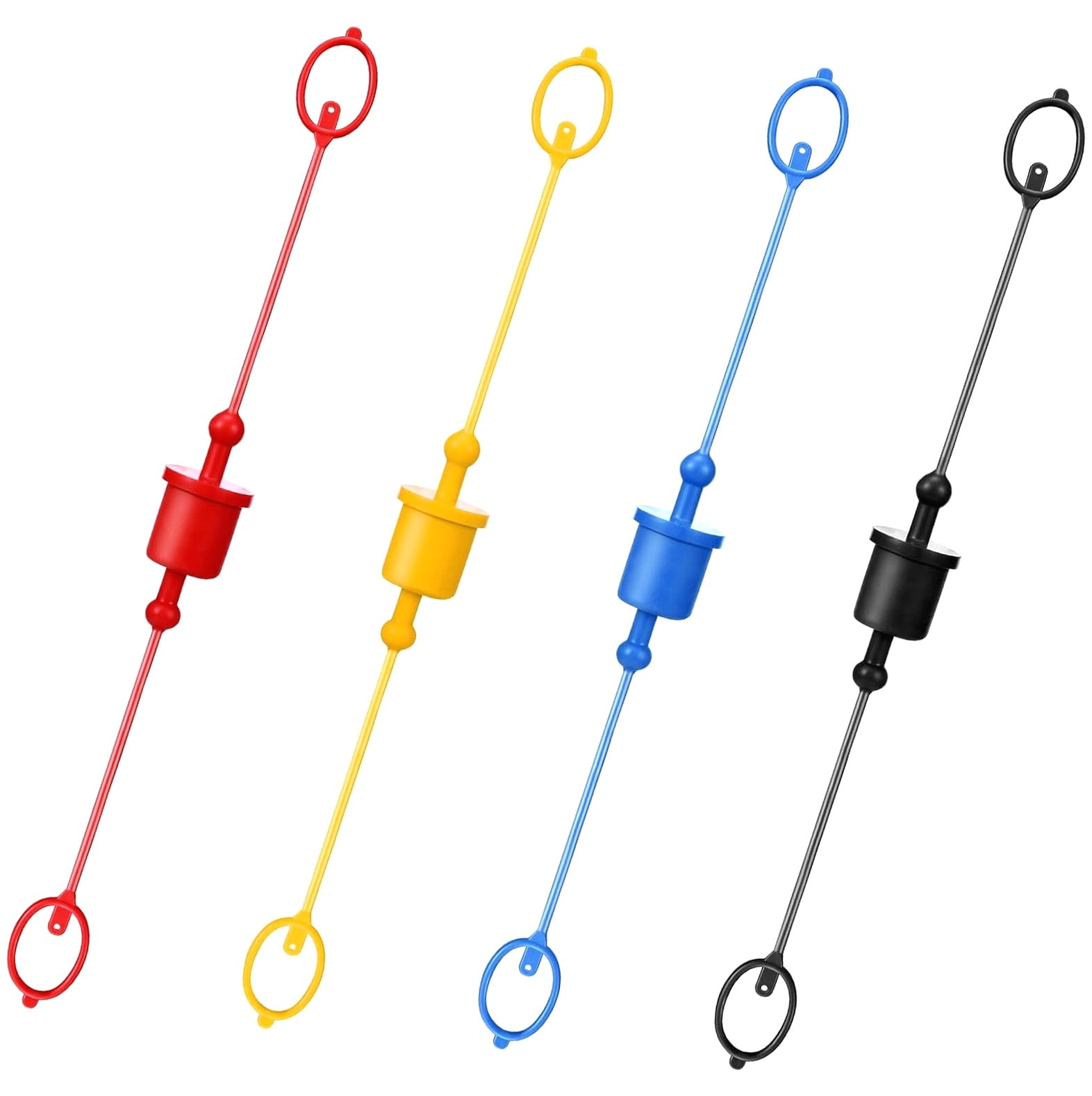 ANYWAY.GO 4 Sets 1/4 Hydraulic Hose Caps Quick Coupler Cover Male Dust ...