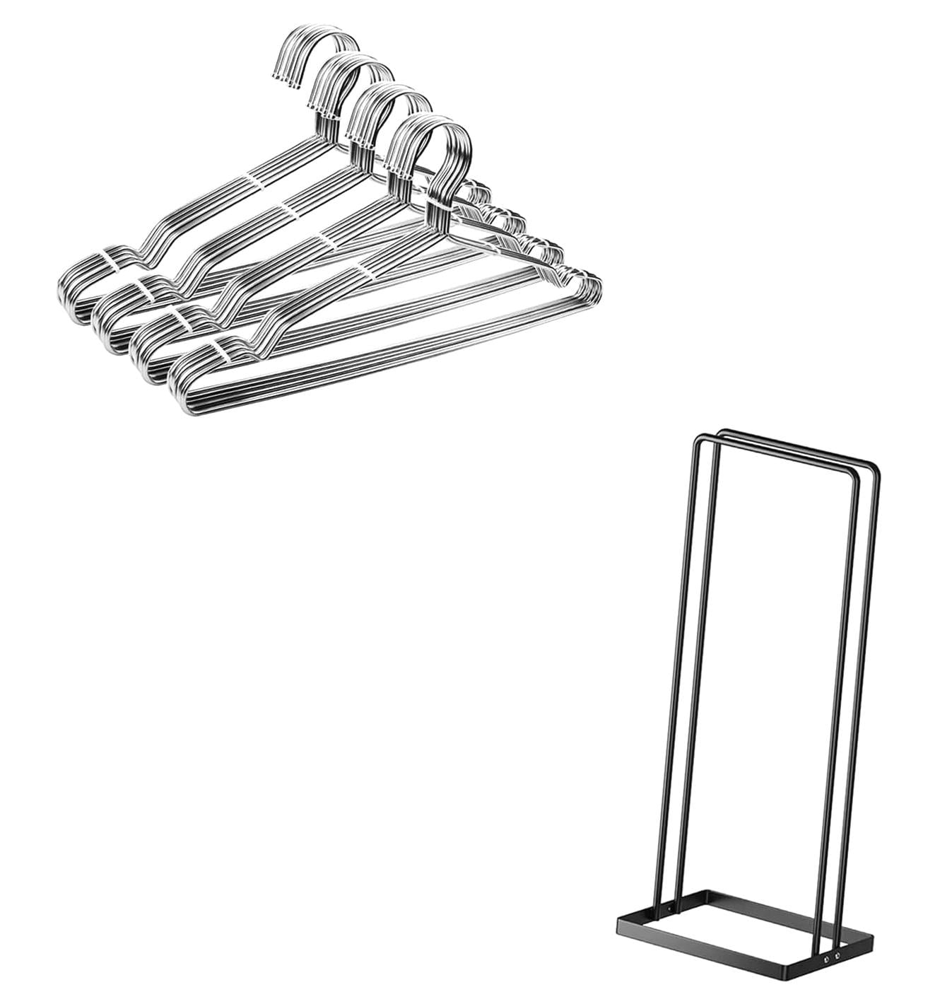 ANYWAY.GO 40 Pack Metal Clothes Heavy Duty Stainless Steel Coat Hangers ...