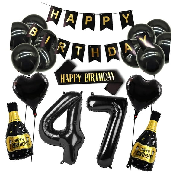 ANYWAY.GO 47th Birthday Decorations Set and , 47 Birthday Decoration ...