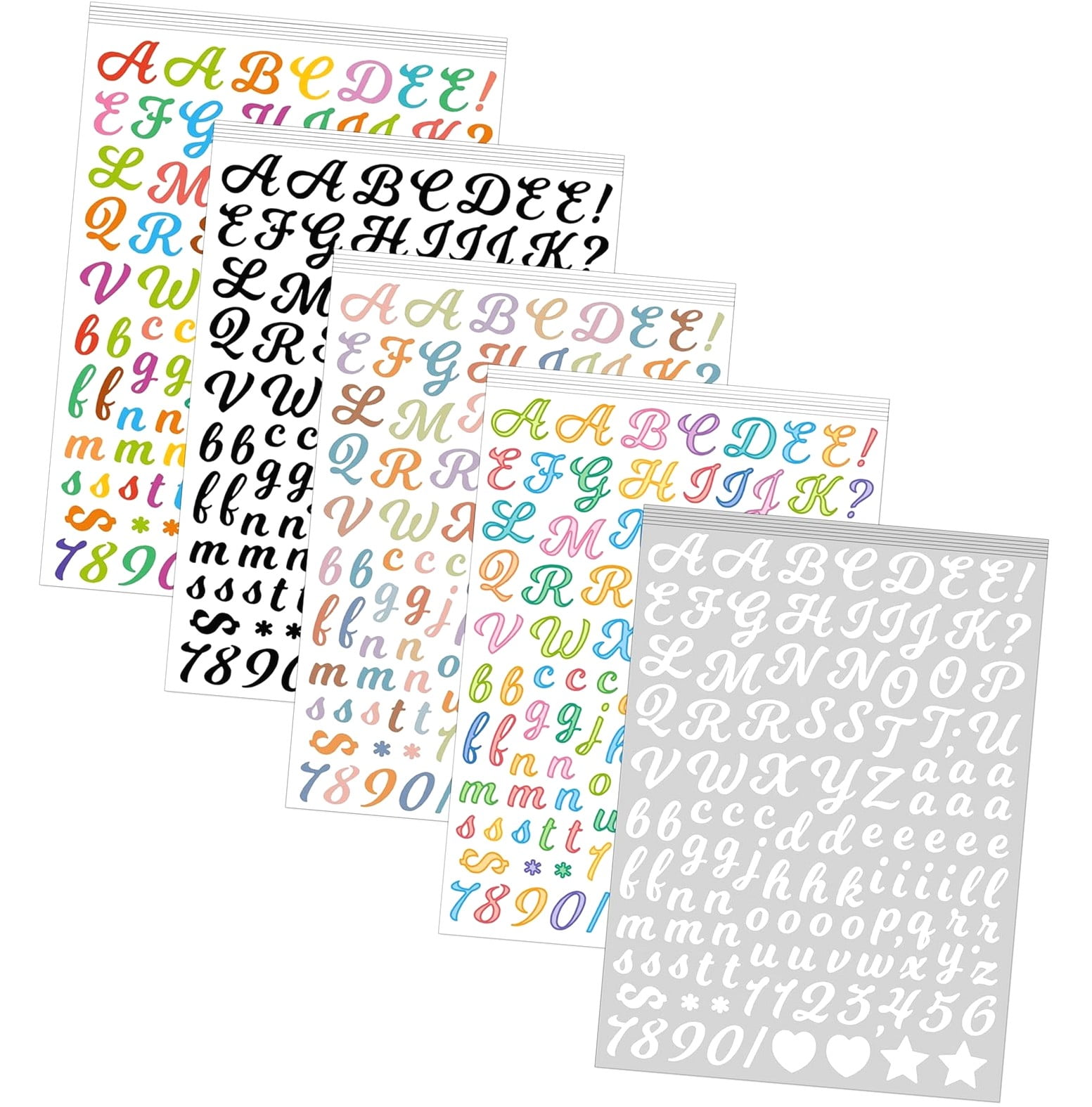 ANYWAY.GO 4800 PCS 30-Sheet Small Letter Stickers for Water Scrapbook 1 ...