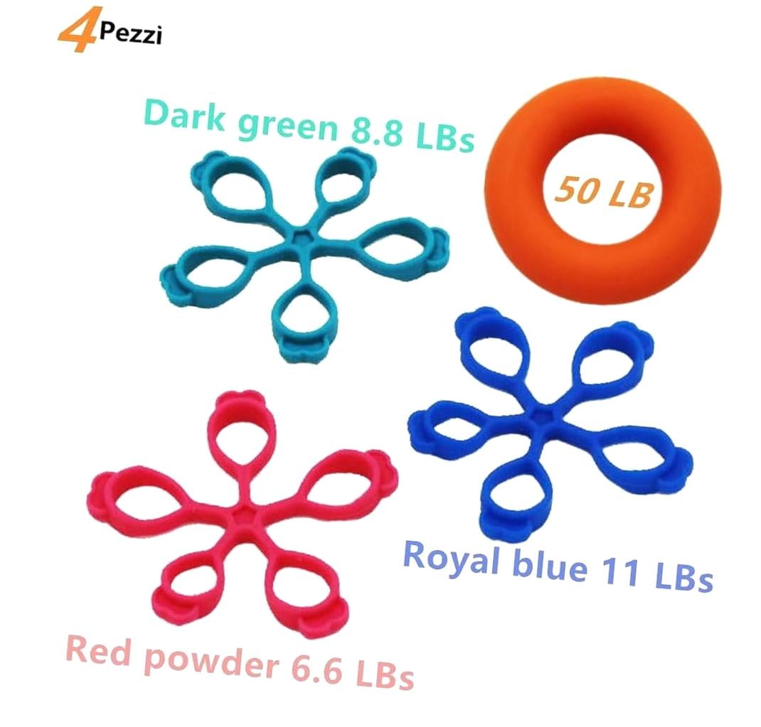 ANYWAY.GO 4PCS Hand Resistance Bands Hand Extensor Exerciser Finger ...