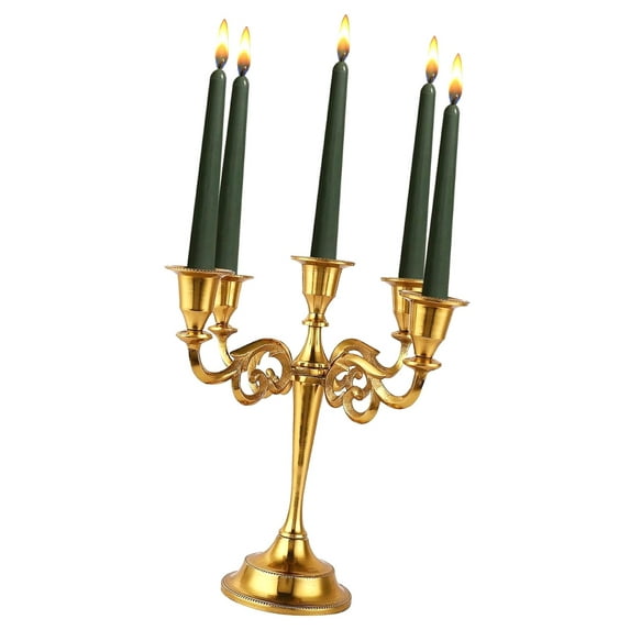 ANYWAY.GO + 5 Arm Candelabra Taper Holders Decorations Indoor Kitchen ...