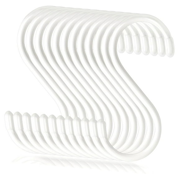 ANYWAY.GO 5 Inch for Closet, Large for Hanging Jeans, 12 Pack White ...