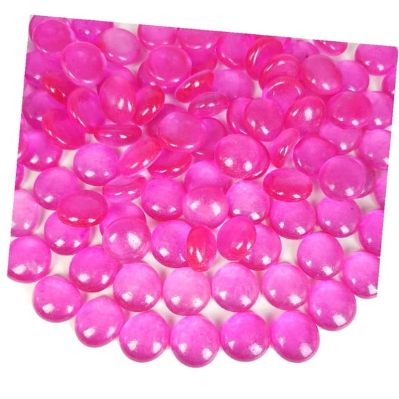 ANYWAY.GO 5 LB Fuchsia Flat Marbles Beads for Vase Fillers, Wedding ...