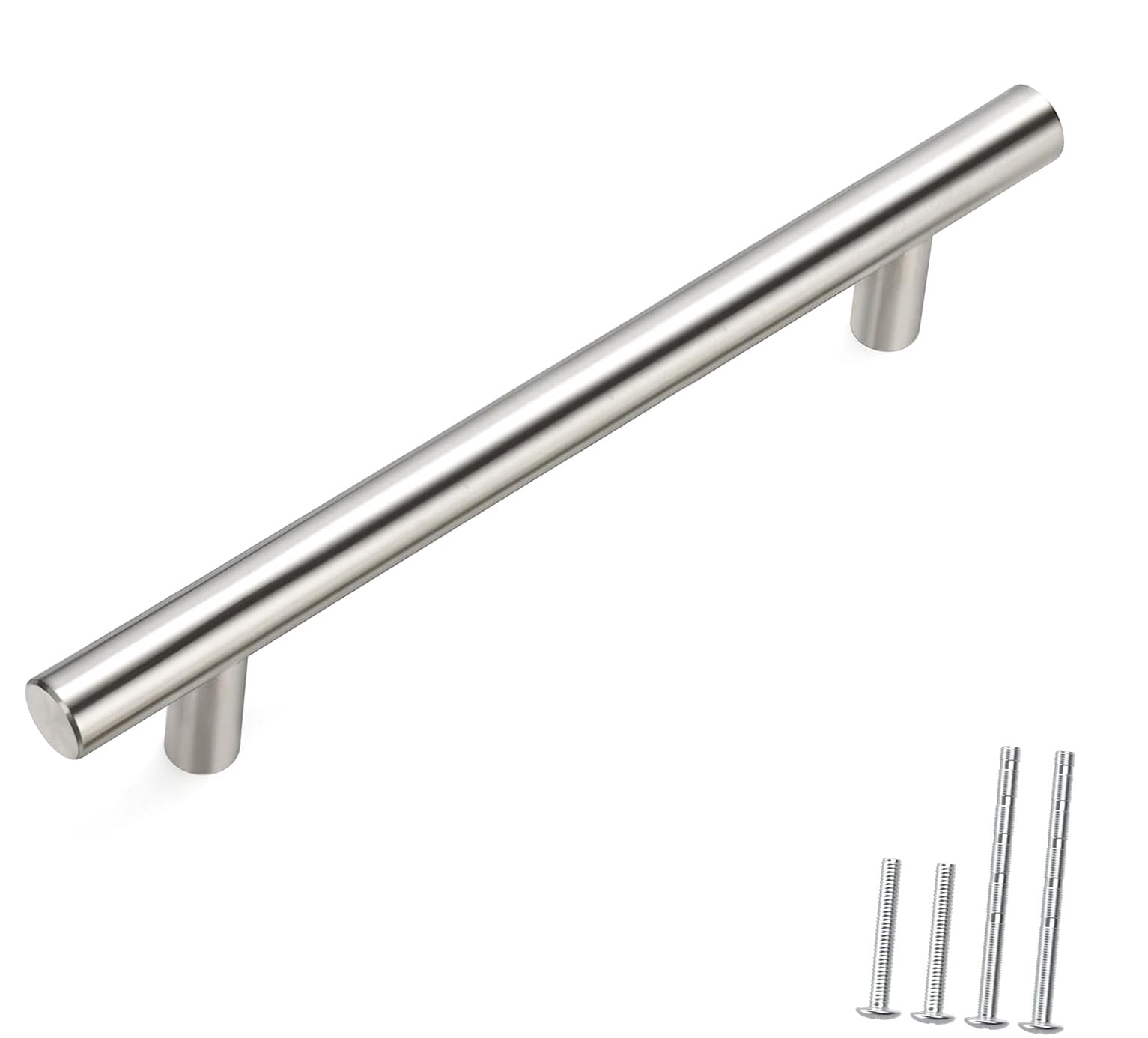 ANYWAY.GO 5 Pack | Cabinet Handles Brushed Nickel Round Cabinet Pulls ...