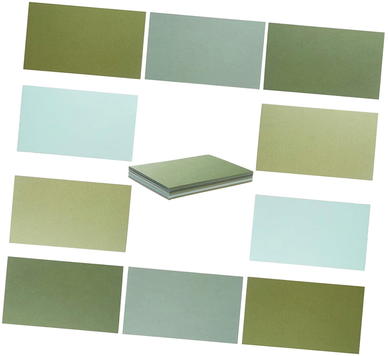 ANYWAY.GO 50 3x5 Small Colored Cardstock Paper 5 Colors Blank Flash ...