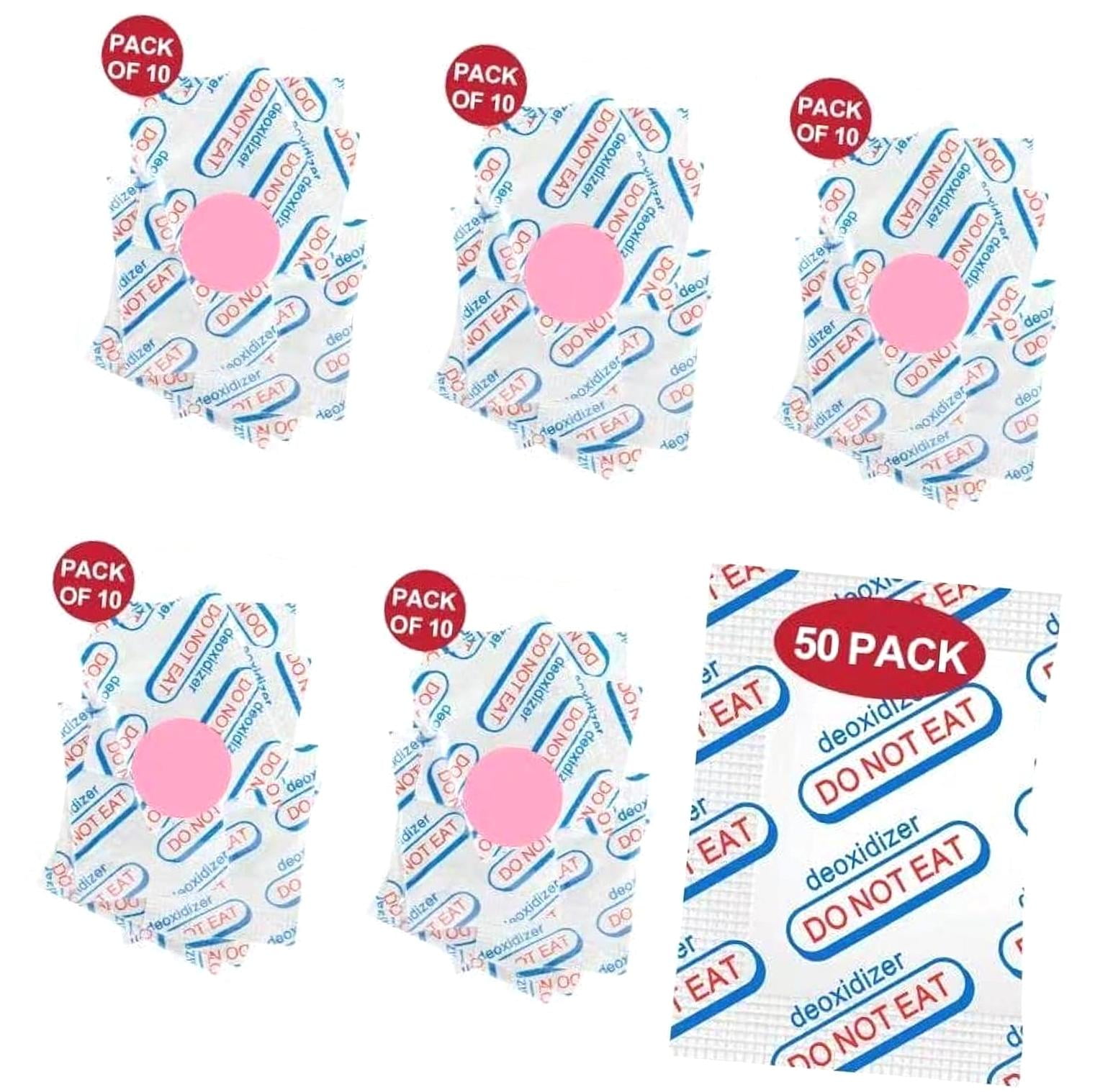 ANYWAY.GO 50 Packs 500CC Oxygen Absorbers (10 Packs in Vacuum Bag, 5x10 ...