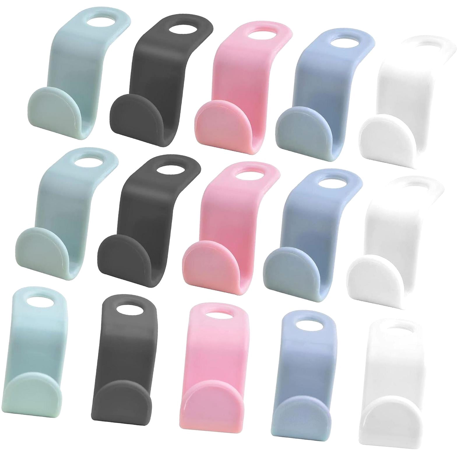 ANYWAY.GO 50pcs Clothes Hanger Connector Hooks Plastic Space Saving ...
