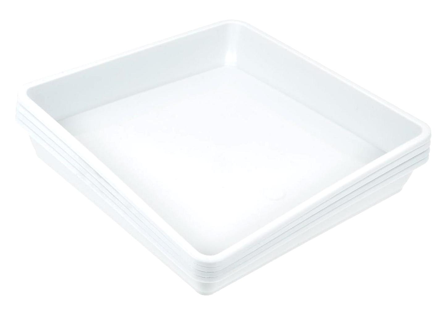 ANYWAY.GO 6 Inch Plant Pot Saucer [4 Pieces] - Square Drip Tray for ...
