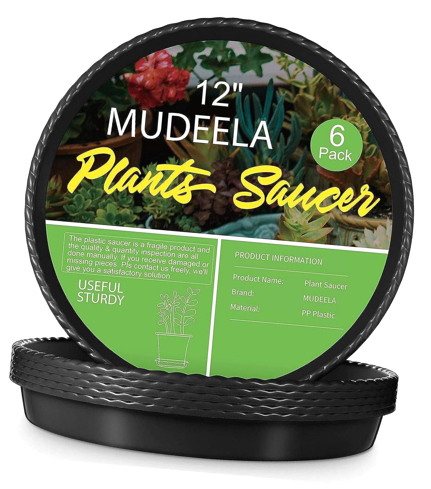 ANYWAY.GO 6 Pack of 12 Inches Plant Saucers for Indoor Plants, Sturdy ...