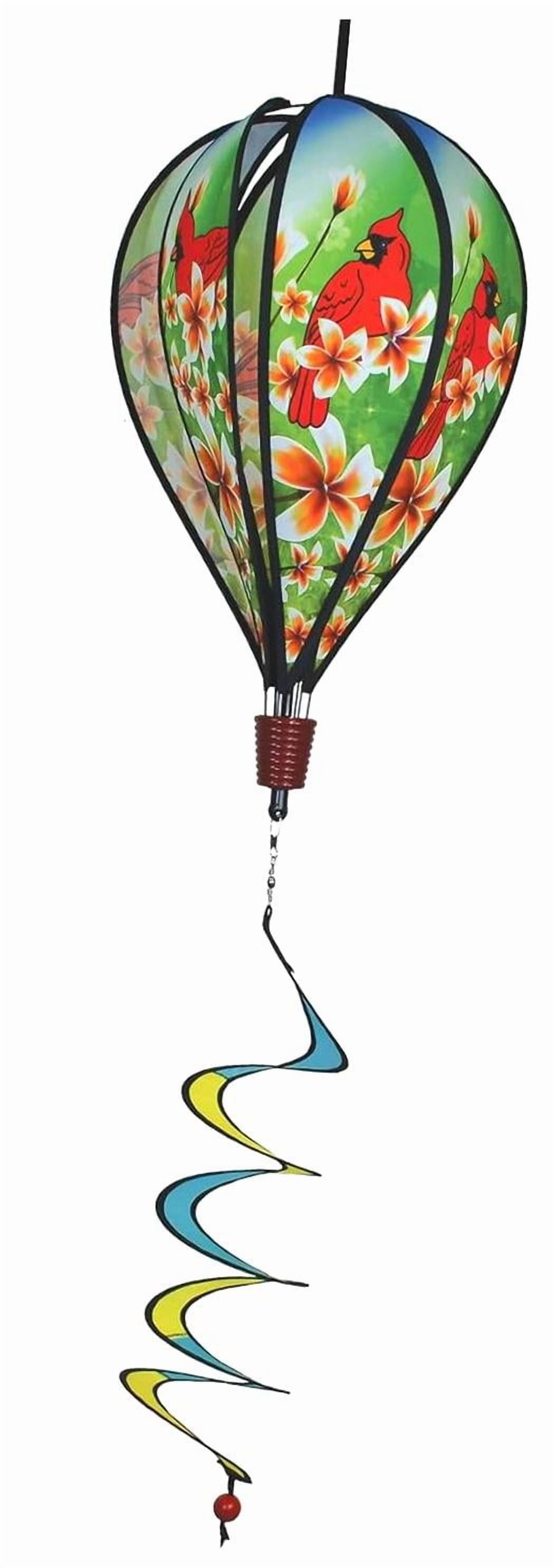 ANYWAY.GO 6-Panel Hot Air Balloon Wind Spinner,11" W x 17" H, 26" Tail ...