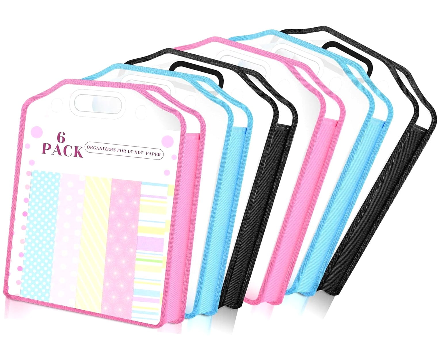 ANYWAY.GO 6 Pcs Scrapbook Paper Storage Organizer 12'' 12'' Expandable ...