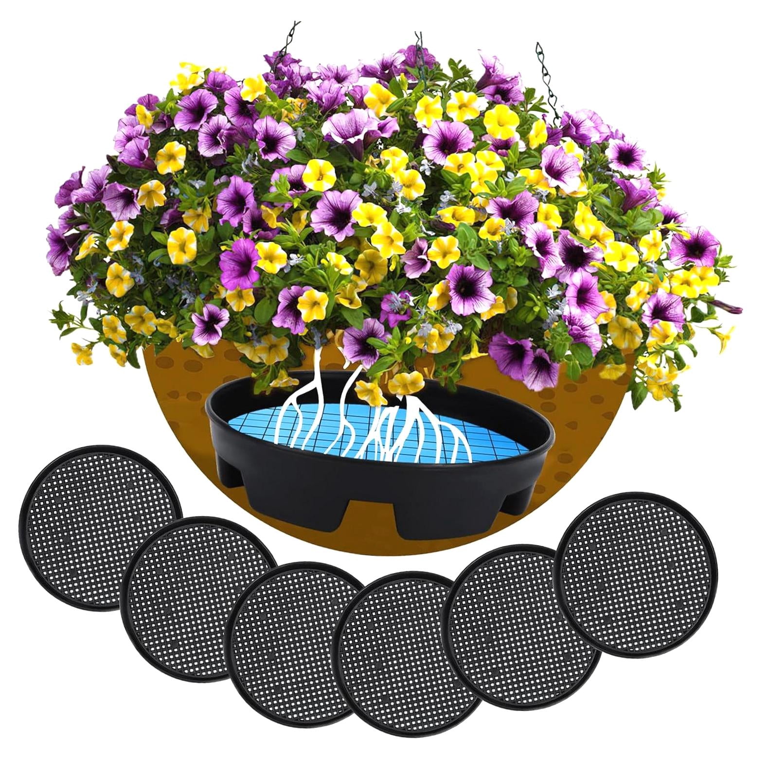 ANYWAY.GO 6 Pcs Self Watering Pots, 6.7 Inches Insert Auto Plant ...