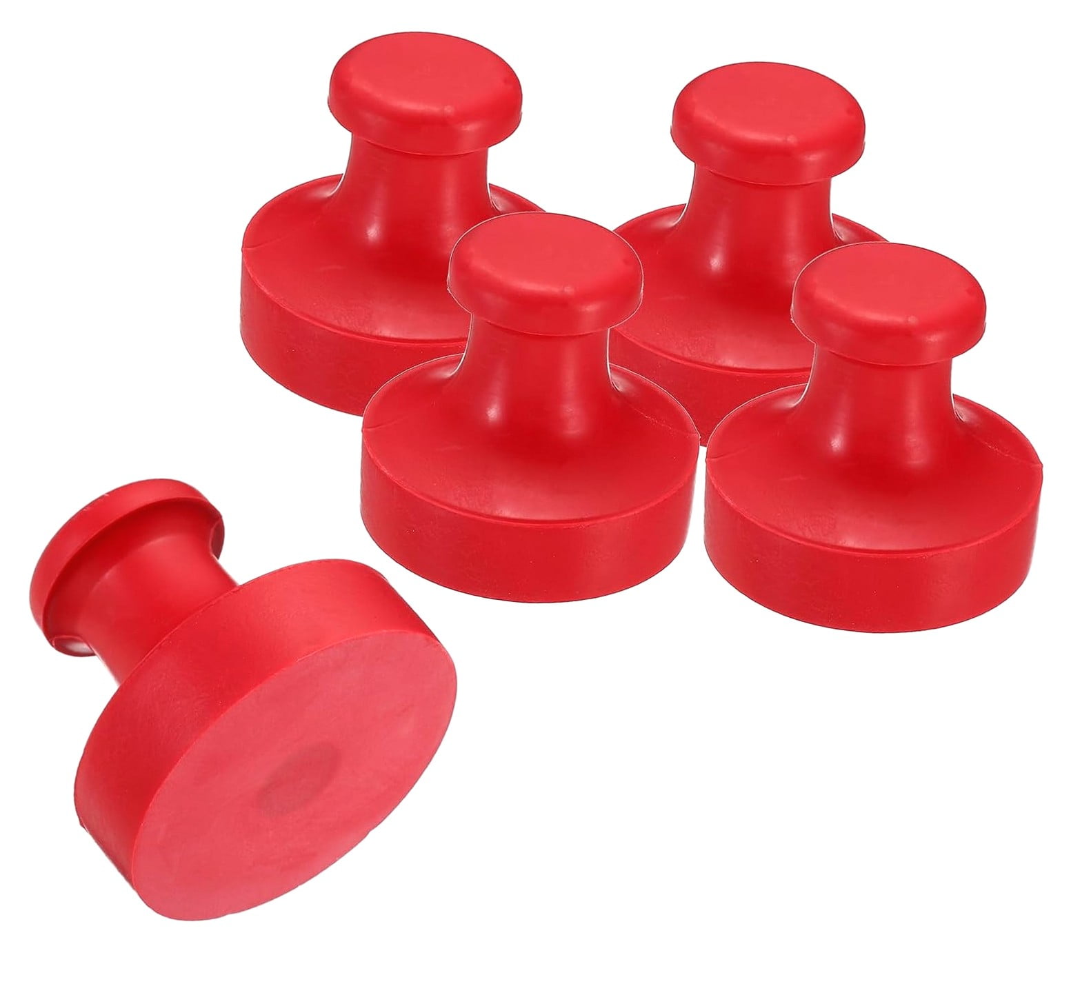 ANYWAY.GO 60mm Stamp Rubber Round Handle, 5 Pack Rubber Knobs Stamp ...