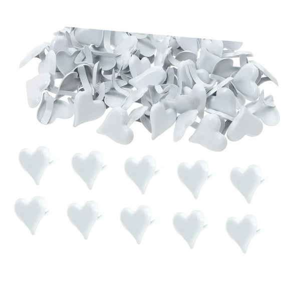 ANYWAY.GO 60pcs Heart Shape Fancy Brads for Paper Craft,Metal Fasteners ...