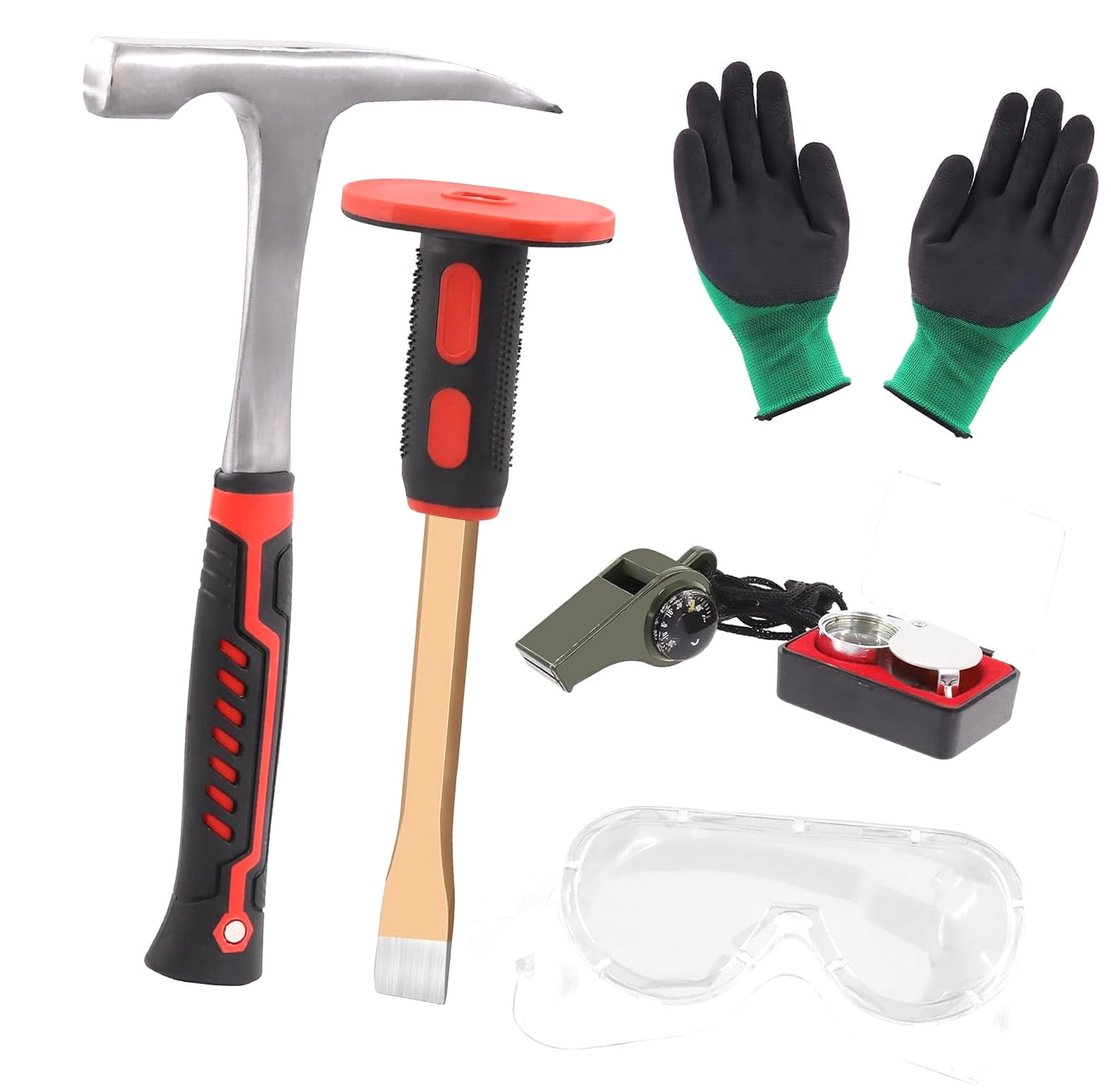 ANYWAY.GO 6Pcs Geology and Chisel Kit, 30oz 12" Digging Chisel ...