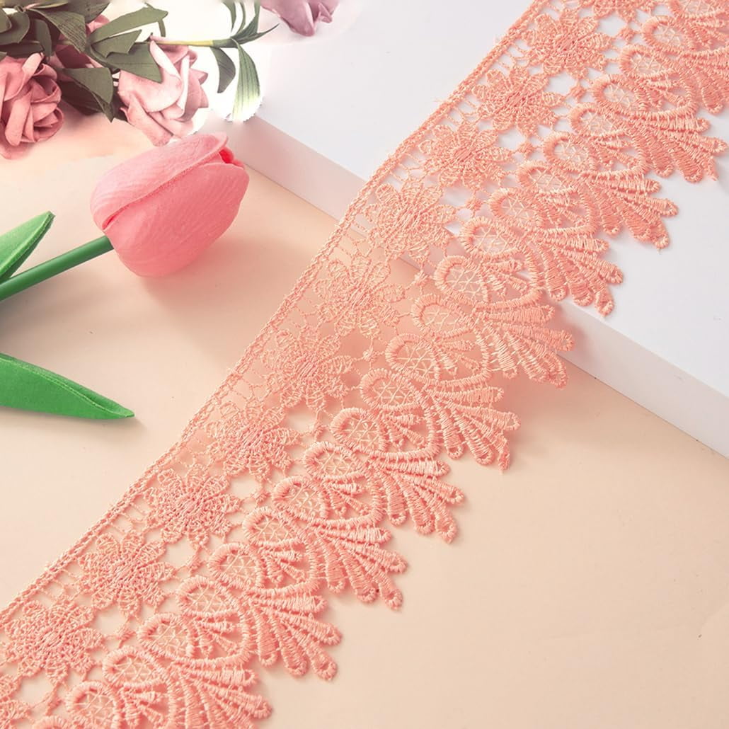 ANYWAY.GO 7.5 Yards Floral Lace 9CM Clothing Lace Width Chips Pattern ...