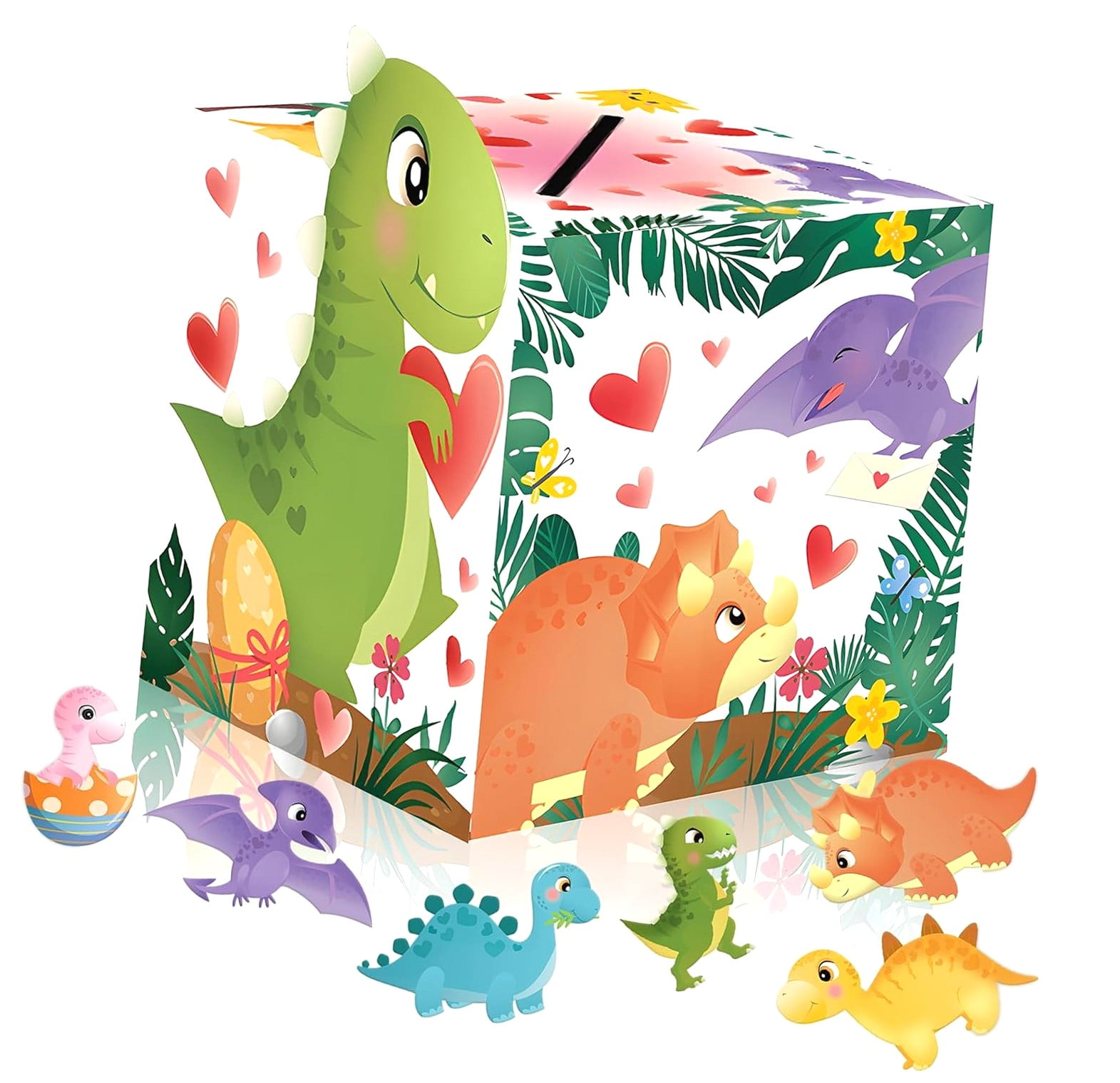 ANYWAY.GO 7.8x7.8 Inches Valentine' Day Box with 36 PCS , Perfect for ...