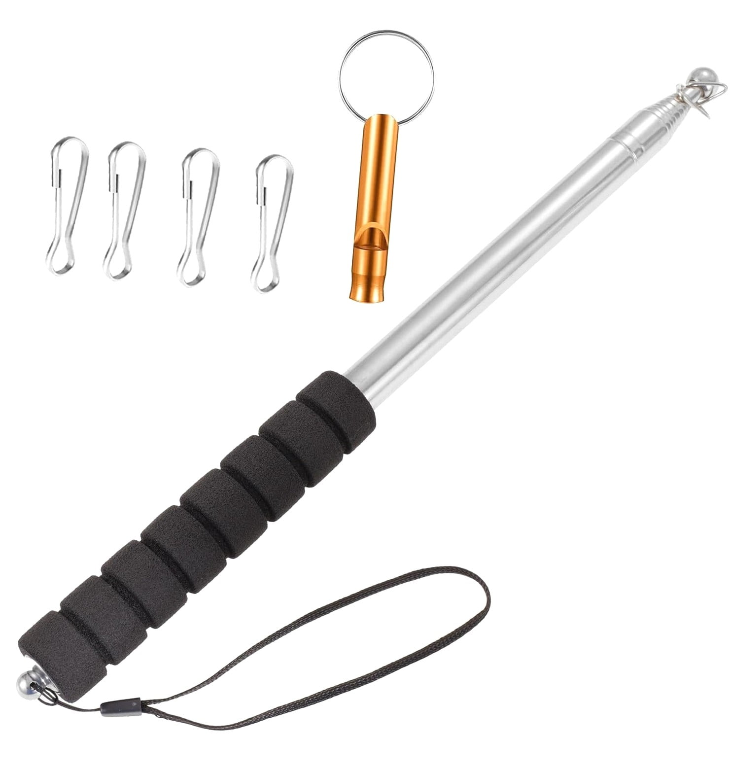 ANYWAY.GO 8.2ft Telescopic Pole, Steel Handheld Extendable Retractable ...